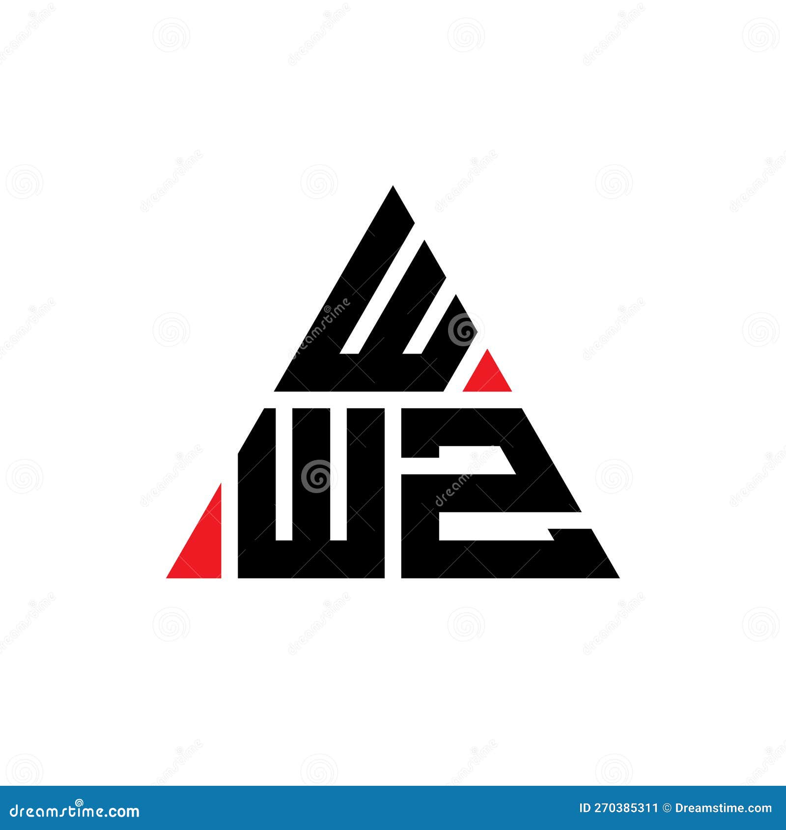WWZ Triangle Letter Logo Design with Triangle Shape. WWZ Triangle Logo ...