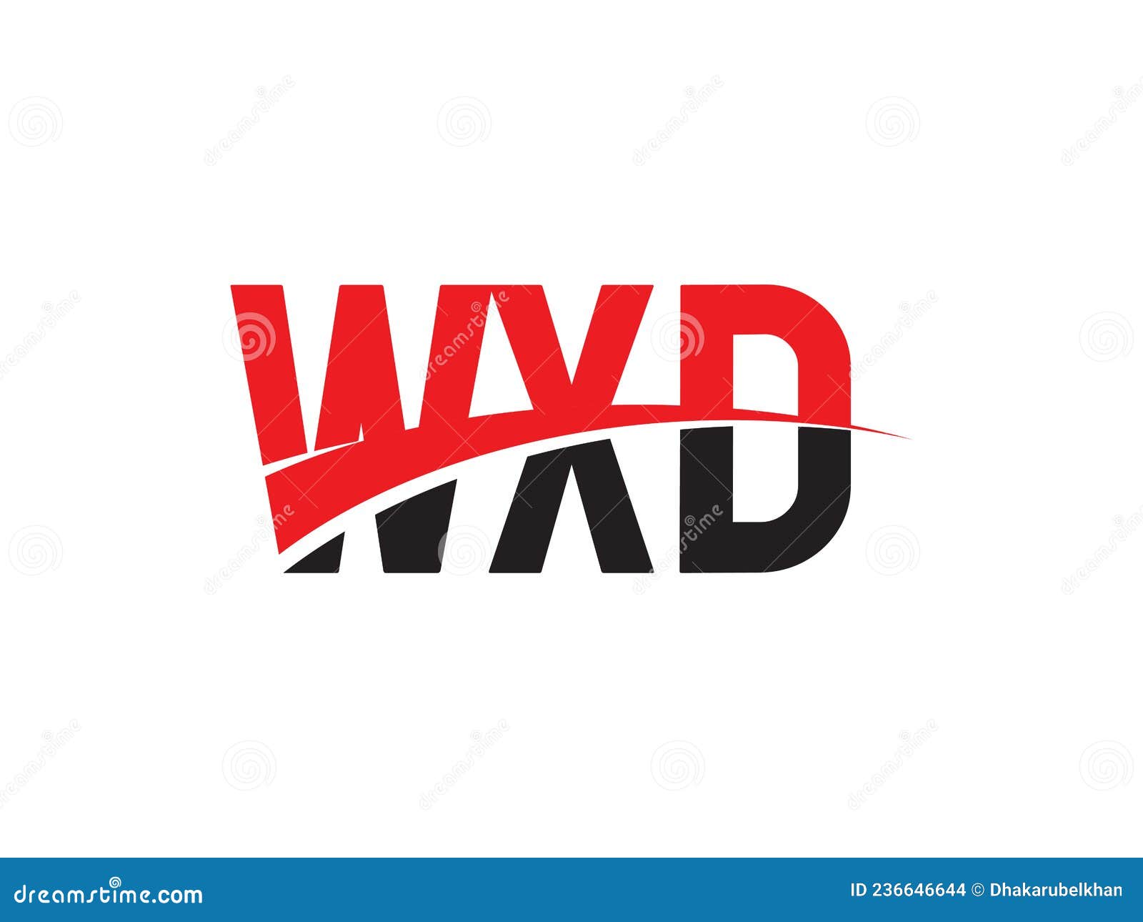 WXD Letter Initial Logo Design Vector Illustration Stock Vector ...