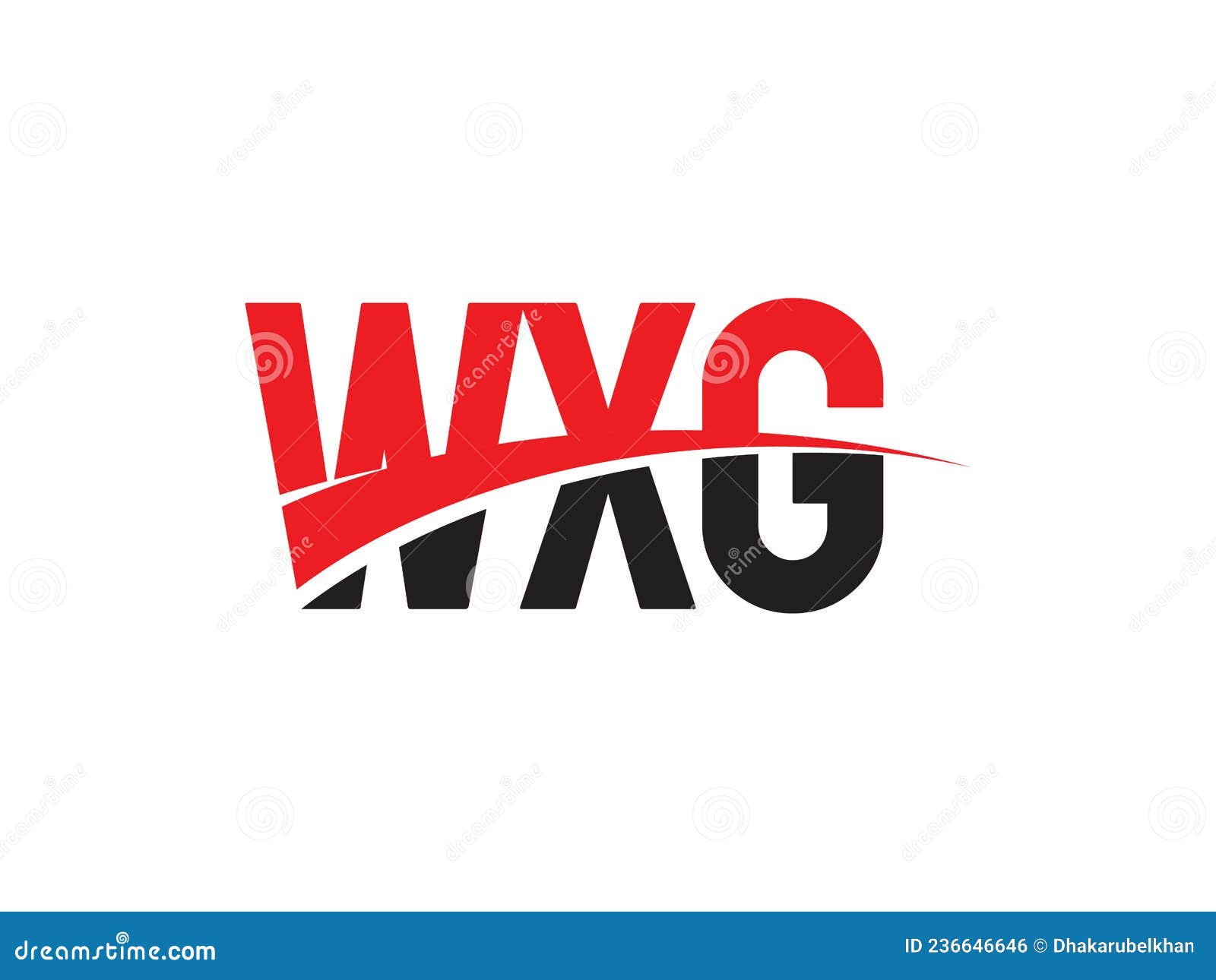 WXG Letter Initial Logo Design Vector Illustration Stock Vector ...