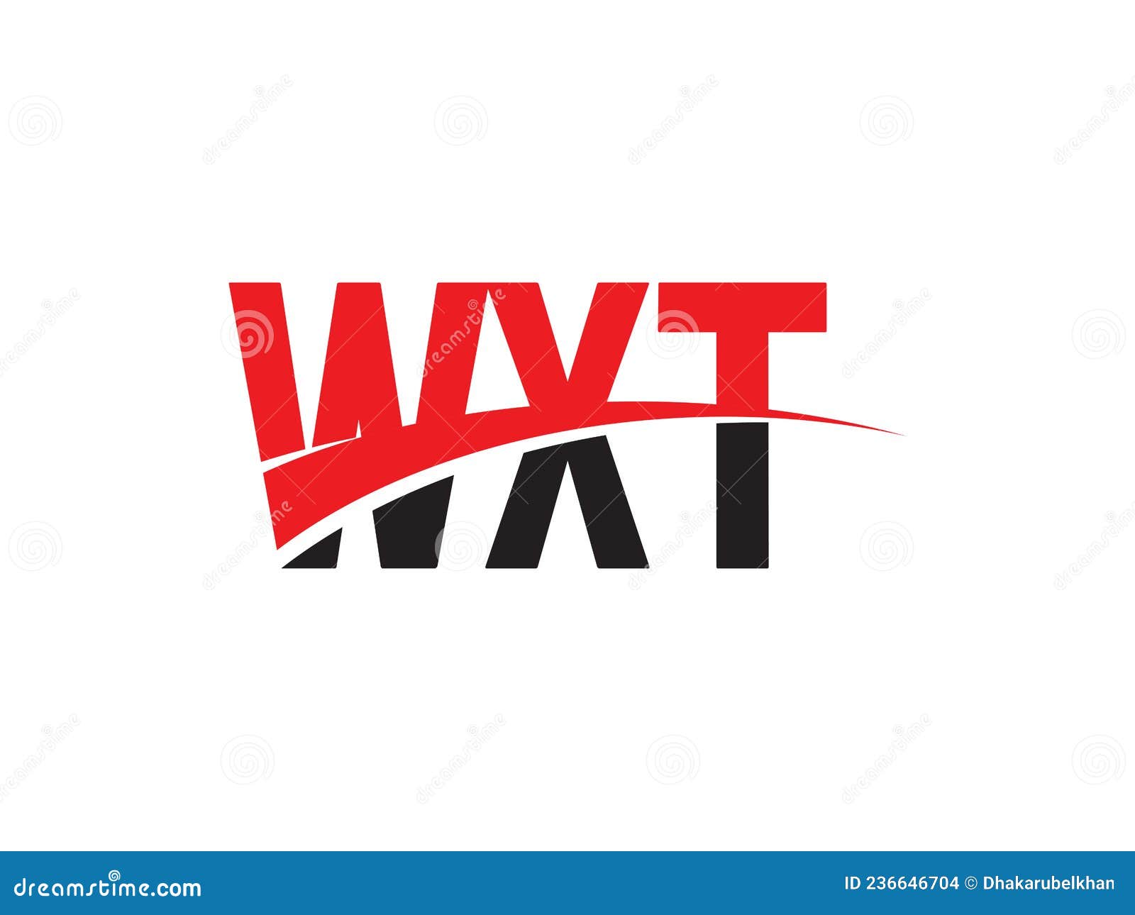 WXT Letter Initial Logo Design Vector Illustration Stock Vector ...