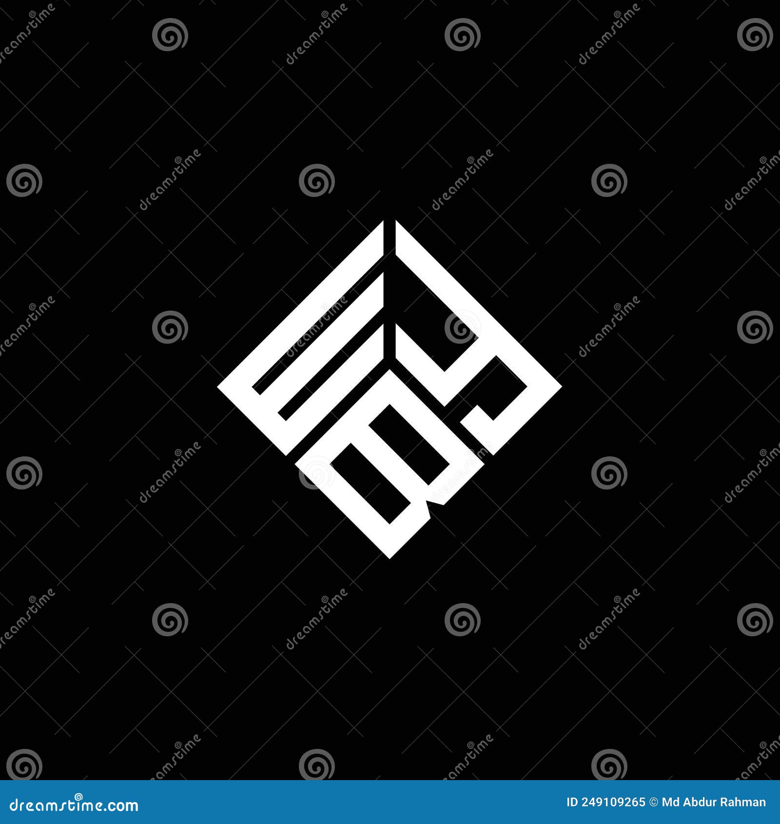 WYB Letter Logo Design on Black Background. WYB Creative Initials ...