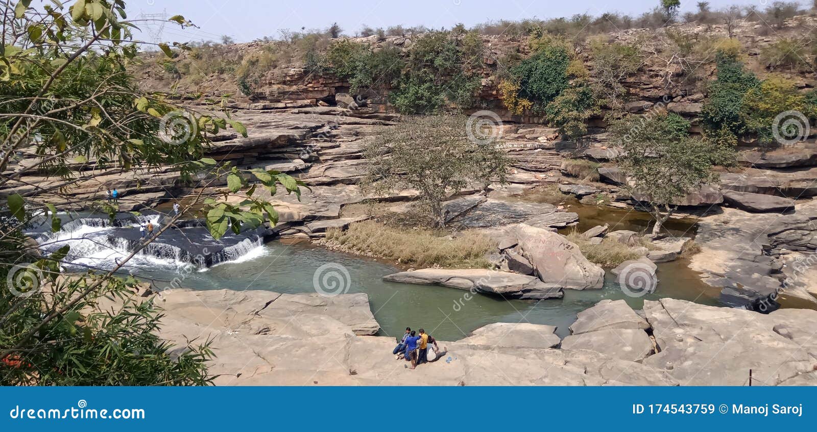 Wyndom Falls in Mirzapur Front View in India Editorial Stock Image ...