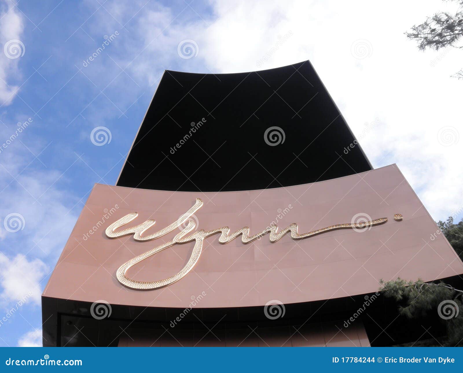 Wynn Hotel Digital Sign editorial stock image. Image of colorful - 17784244