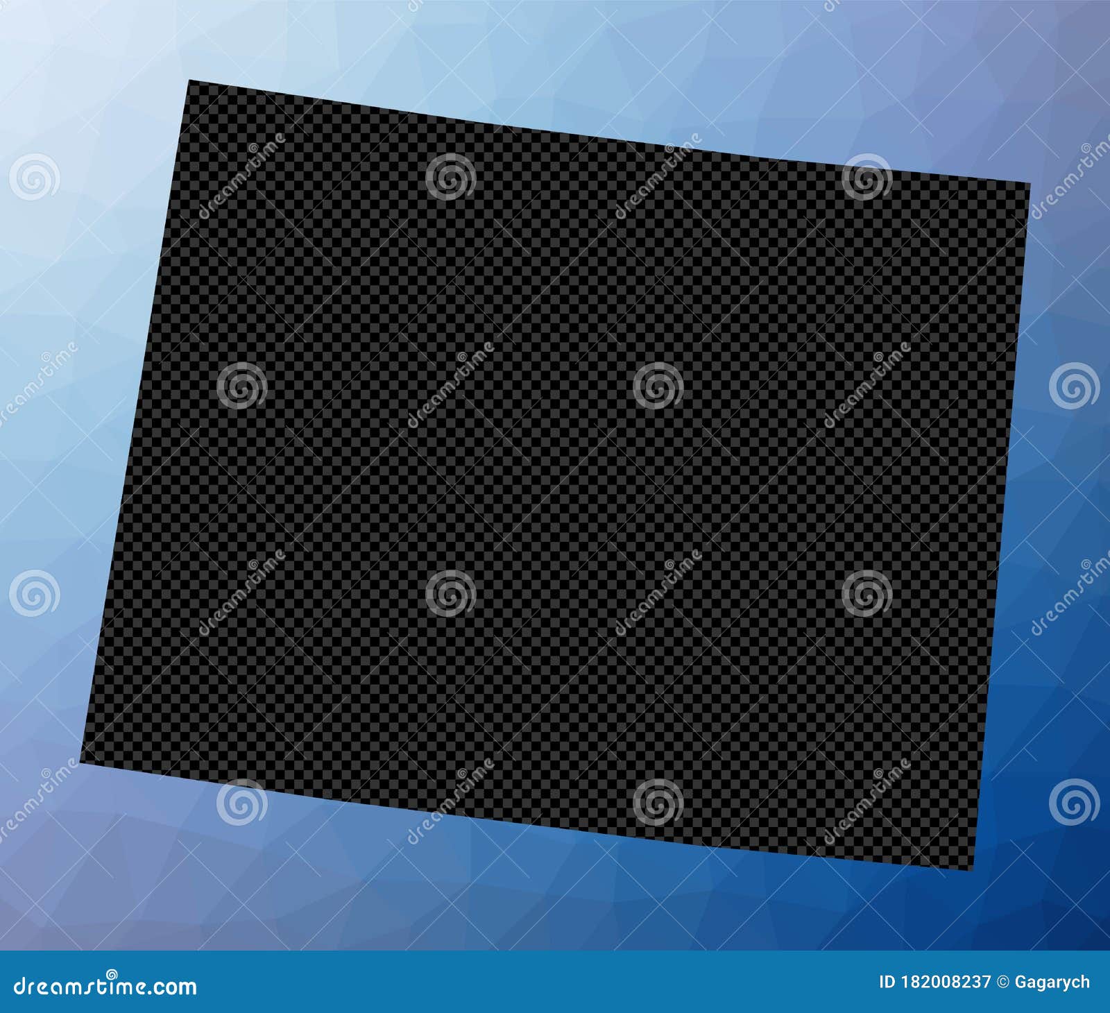 Wyoming geometric map. stock vector. Illustration of border - 182008237