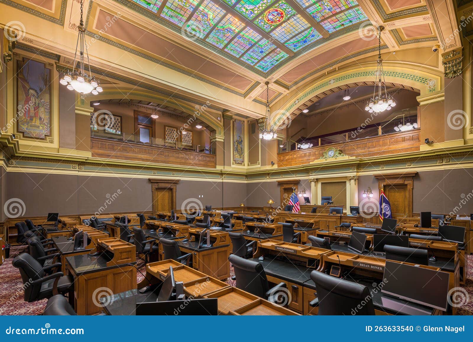 Senate Chamber of the Wyoming State Capitol Building Editorial Image ...
