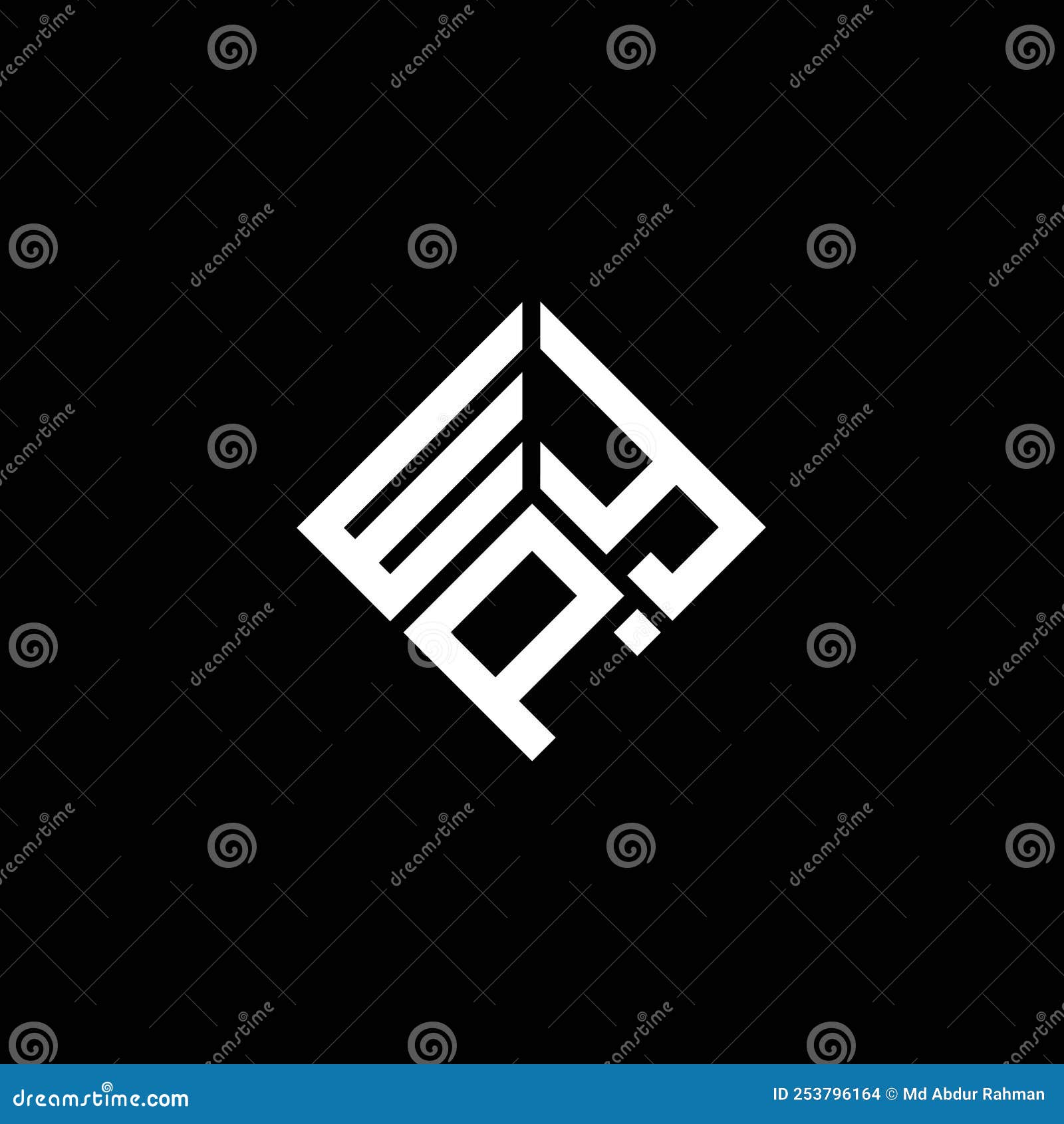 WYP Letter Logo Design on WHITE Background. WYP Creative Initials ...