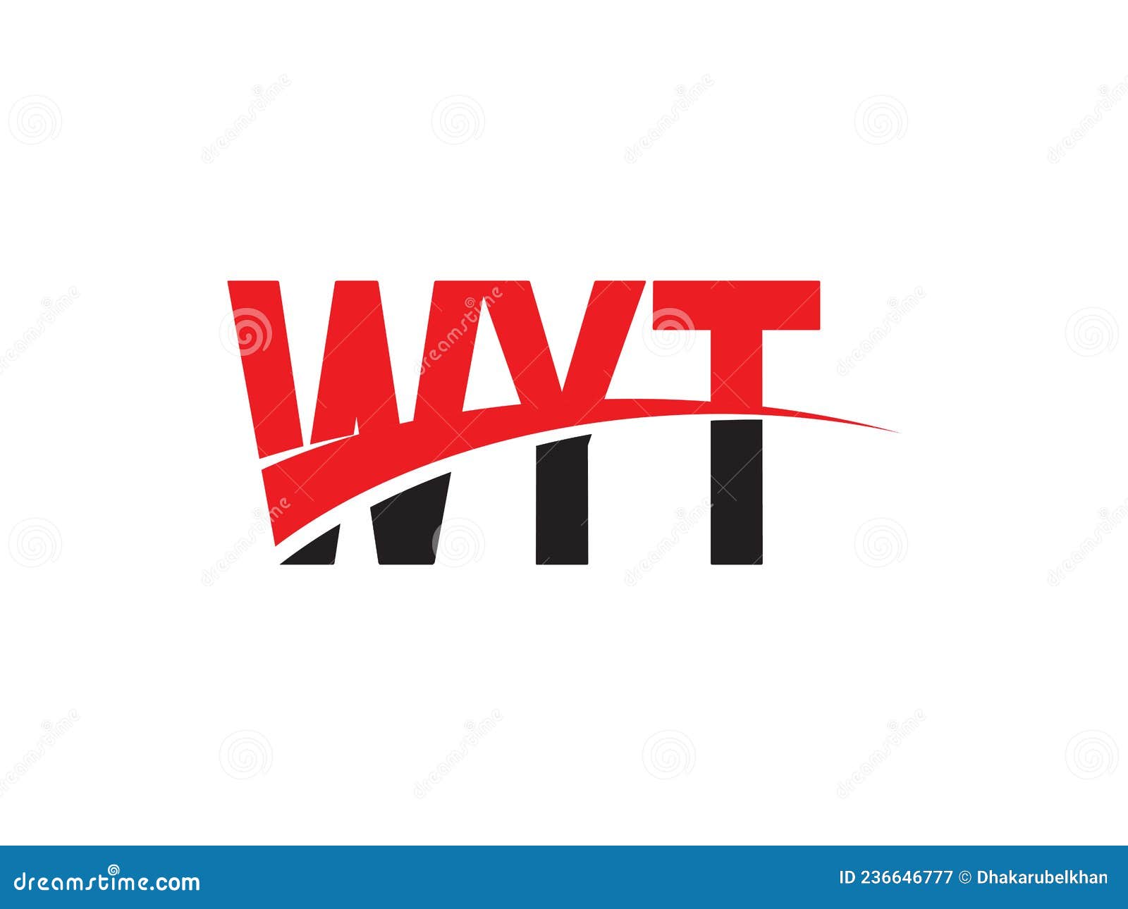 WYT Letter Initial Logo Design Vector Illustration Stock Vector ...