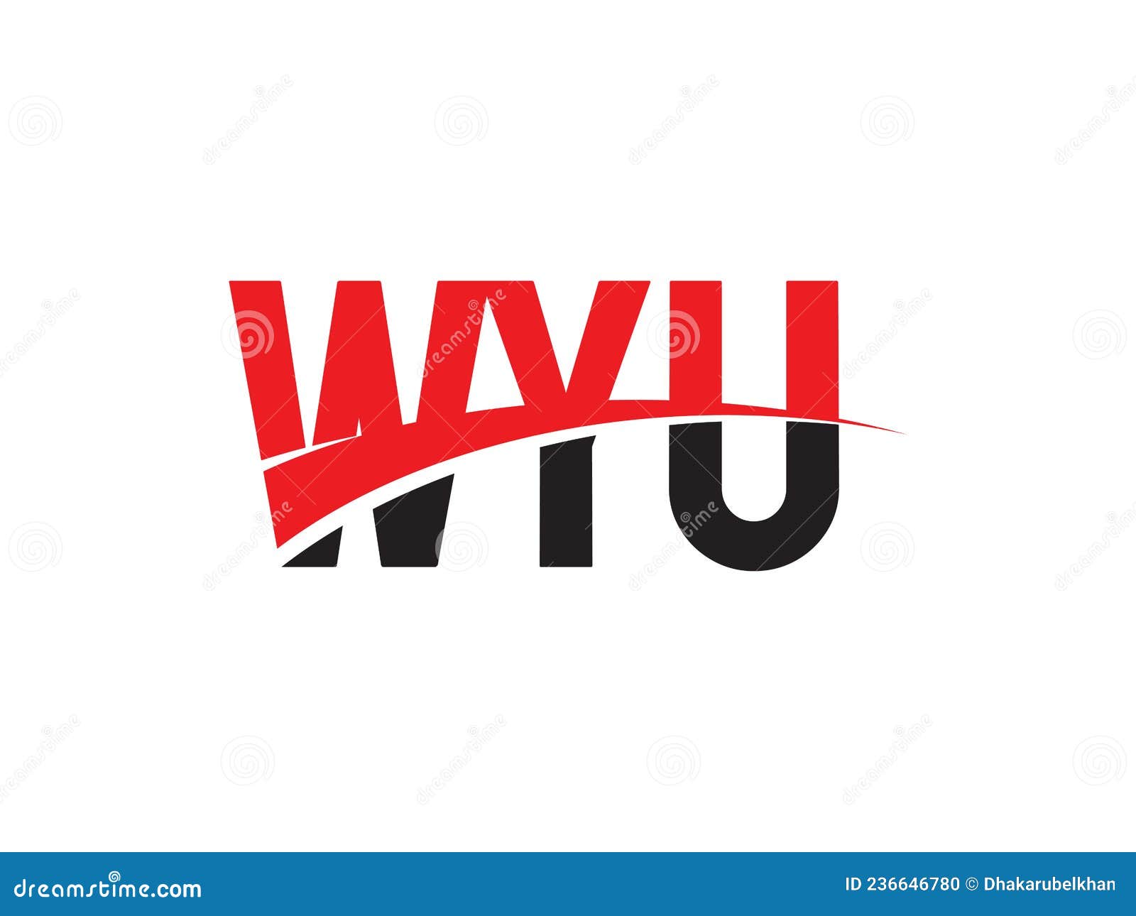 WYU Letter Initial Logo Design Vector Illustration Stock Vector ...