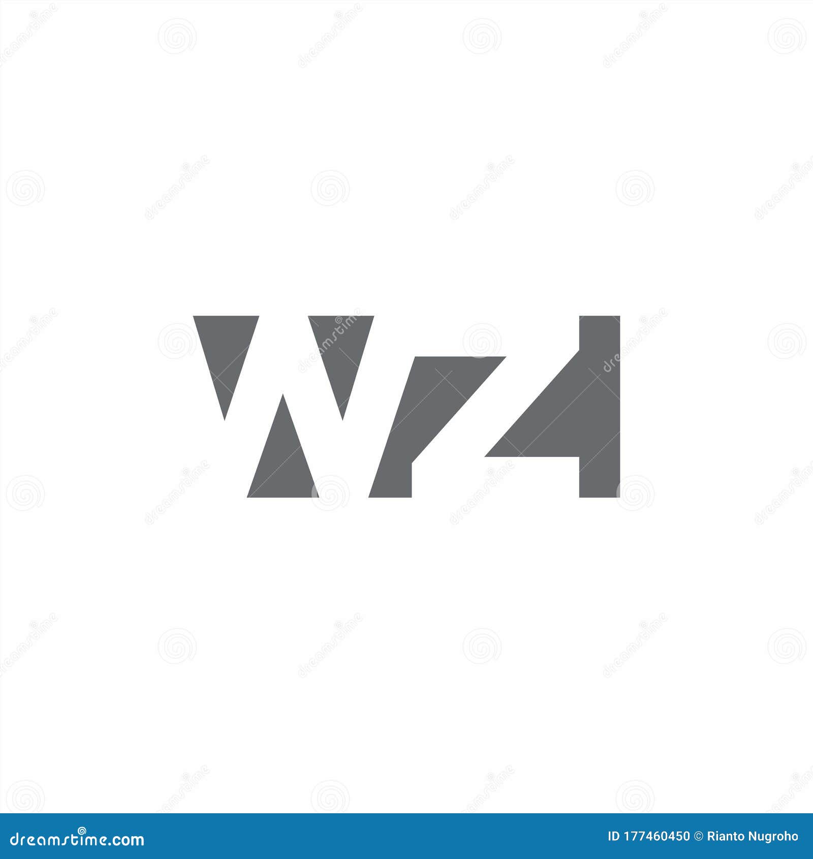 WZ Logo Monogram with Negative Space Style Design Template Stock Vector ...