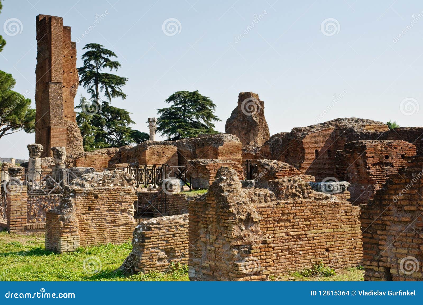 Wzgórze palatyn zdjęcie stock. Obraz złożonej z muzeum - 12815364