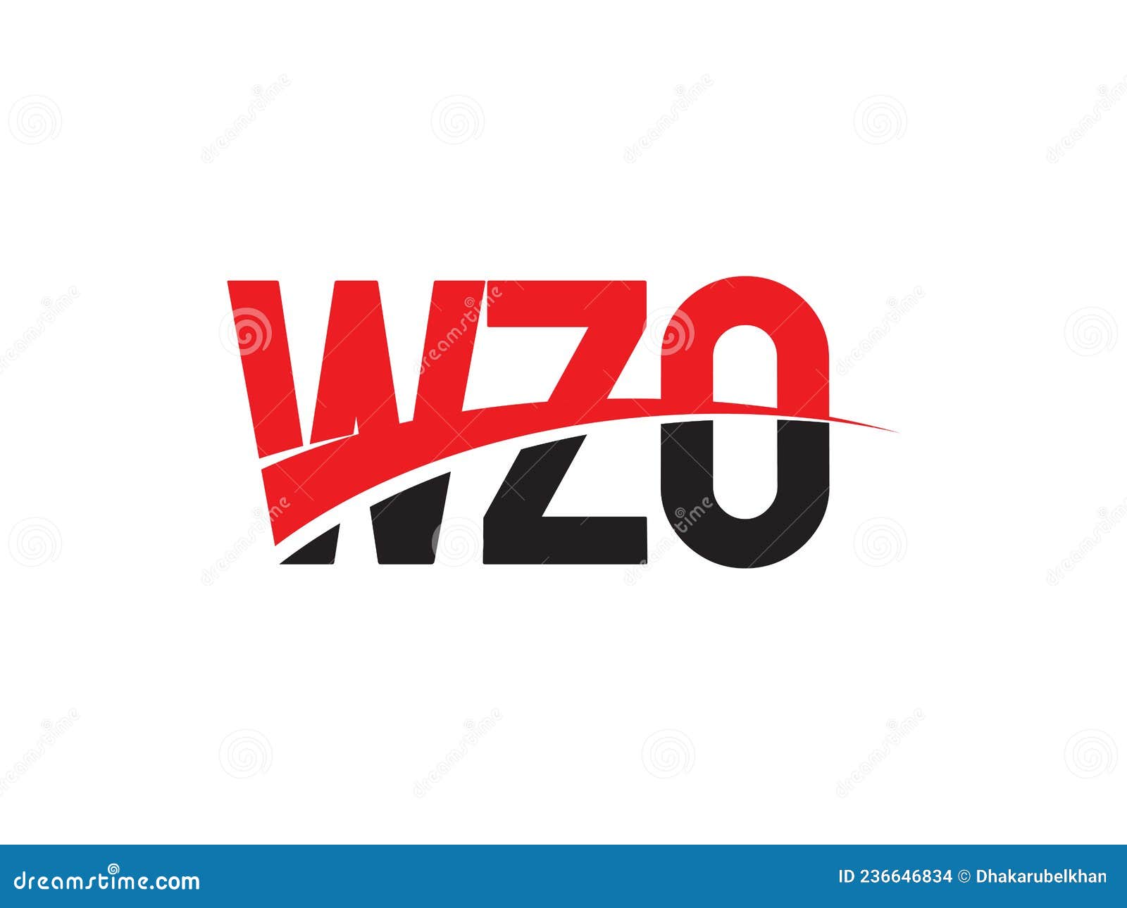 WZO Letter Initial Logo Design Vector Illustration Stock Vector ...