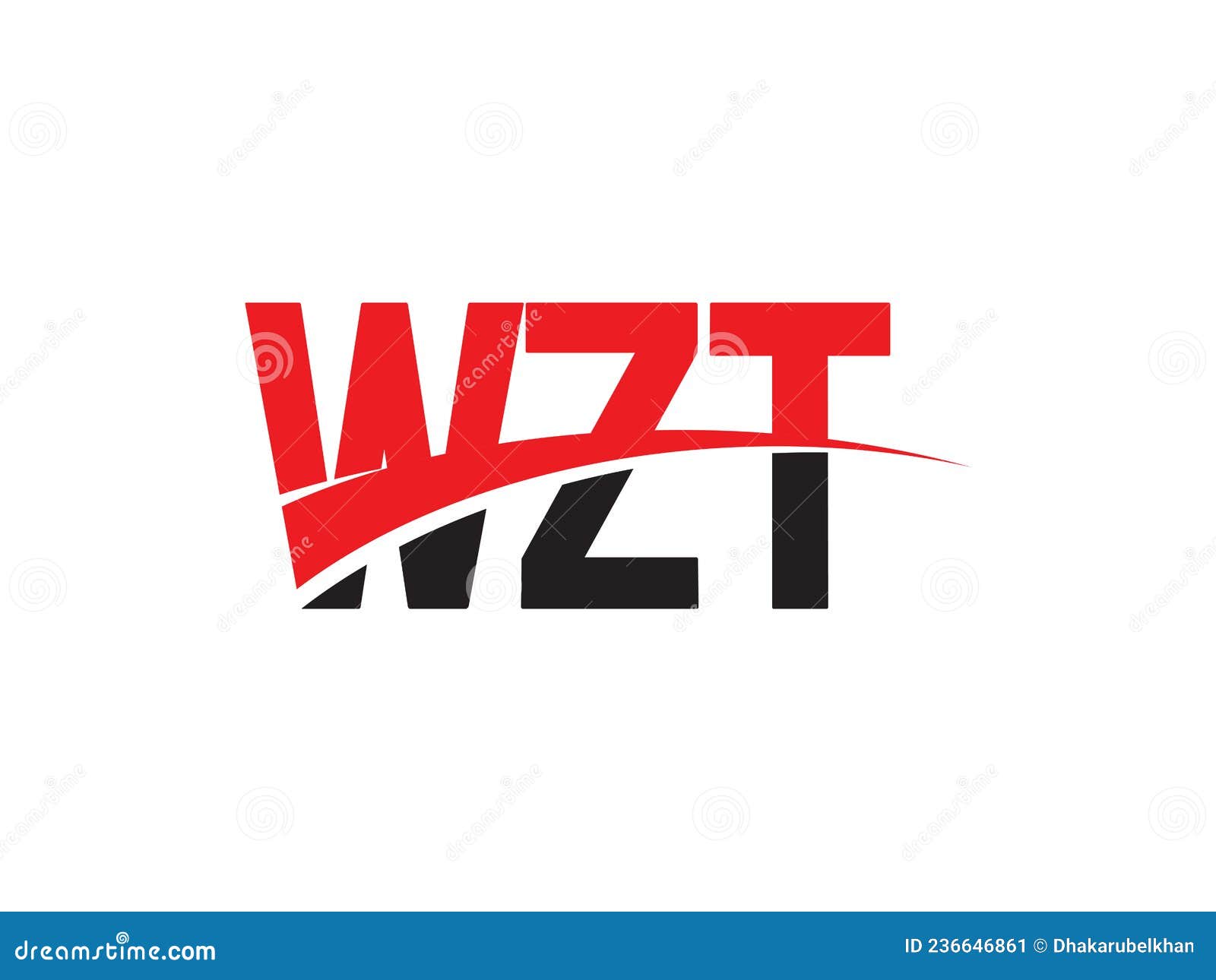 WZT Letter Initial Logo Design Vector Illustration Stock Vector ...