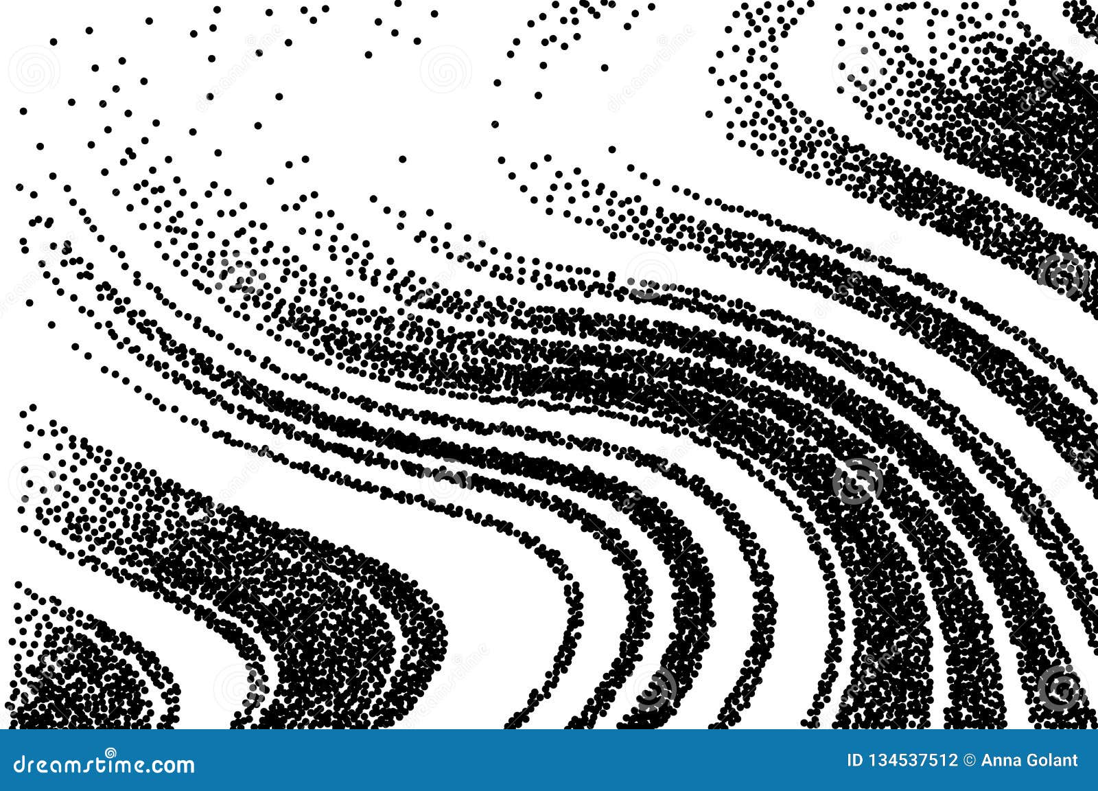 Dotted Texture. Abstract Grunge Grid Stripe Background. Wavy Pattern ...