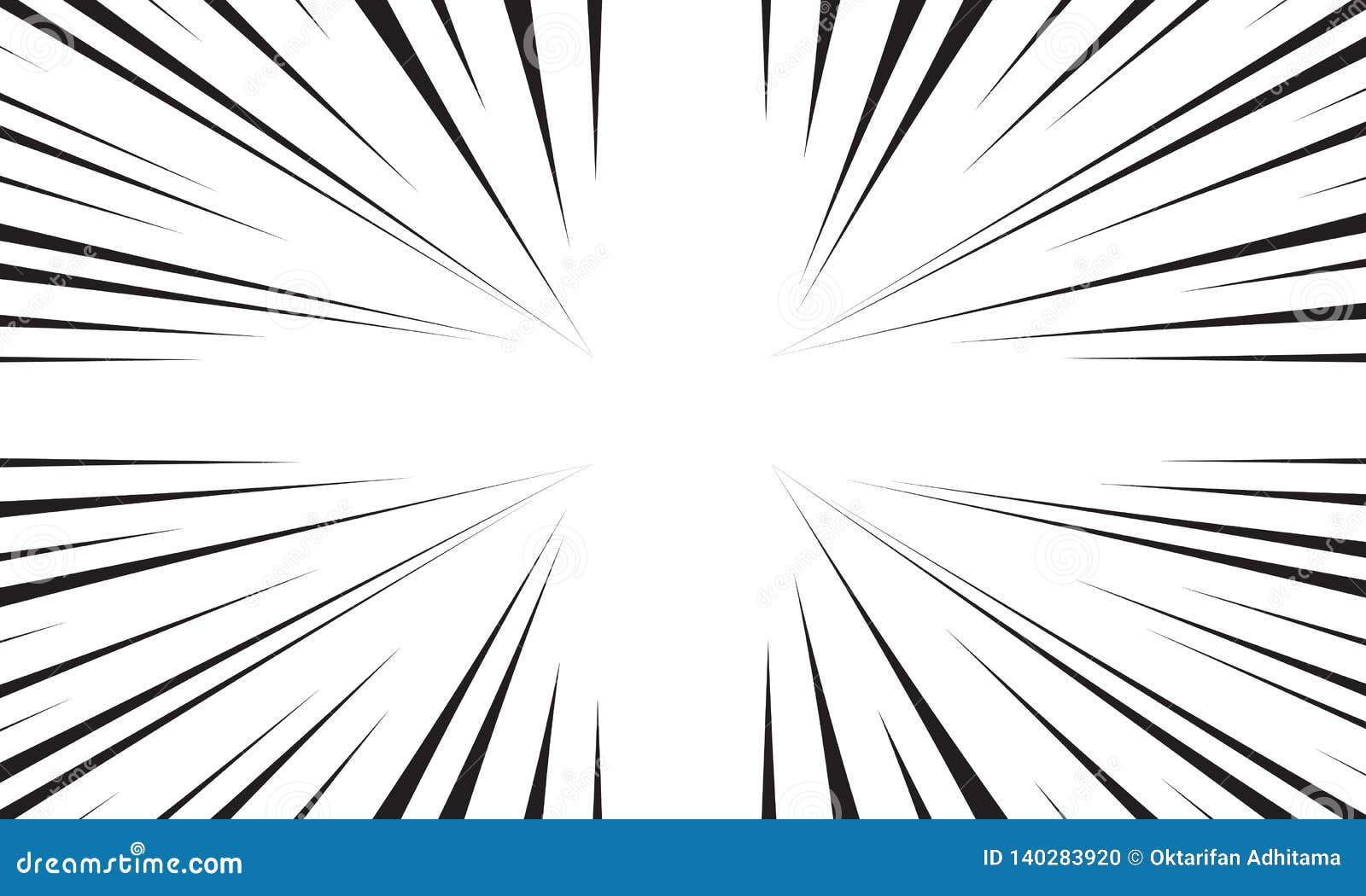 Comic Speed Line. Zoom Screen. Stock Vector - Illustration of light ...