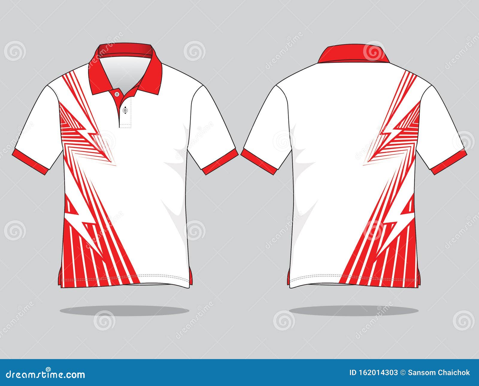Polo Shirt Design Vector with Graphic Lines. Stock Vector ...