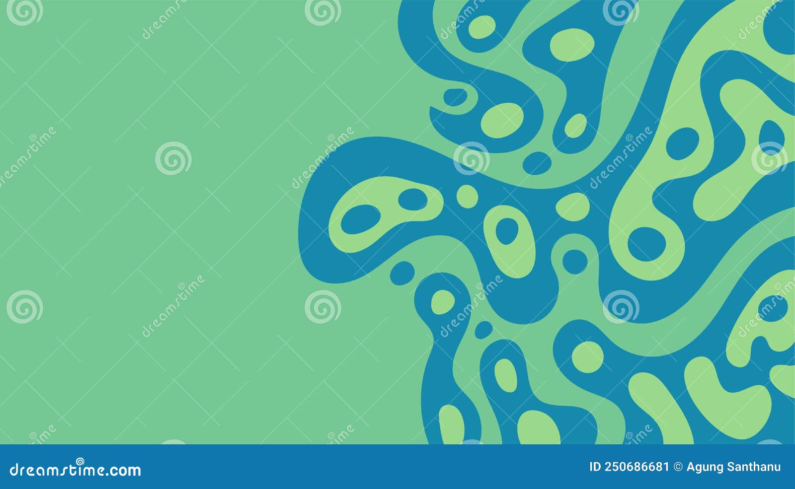Abstract Background or Wallpaper with Blob Shape or Curvatures and Dots ...