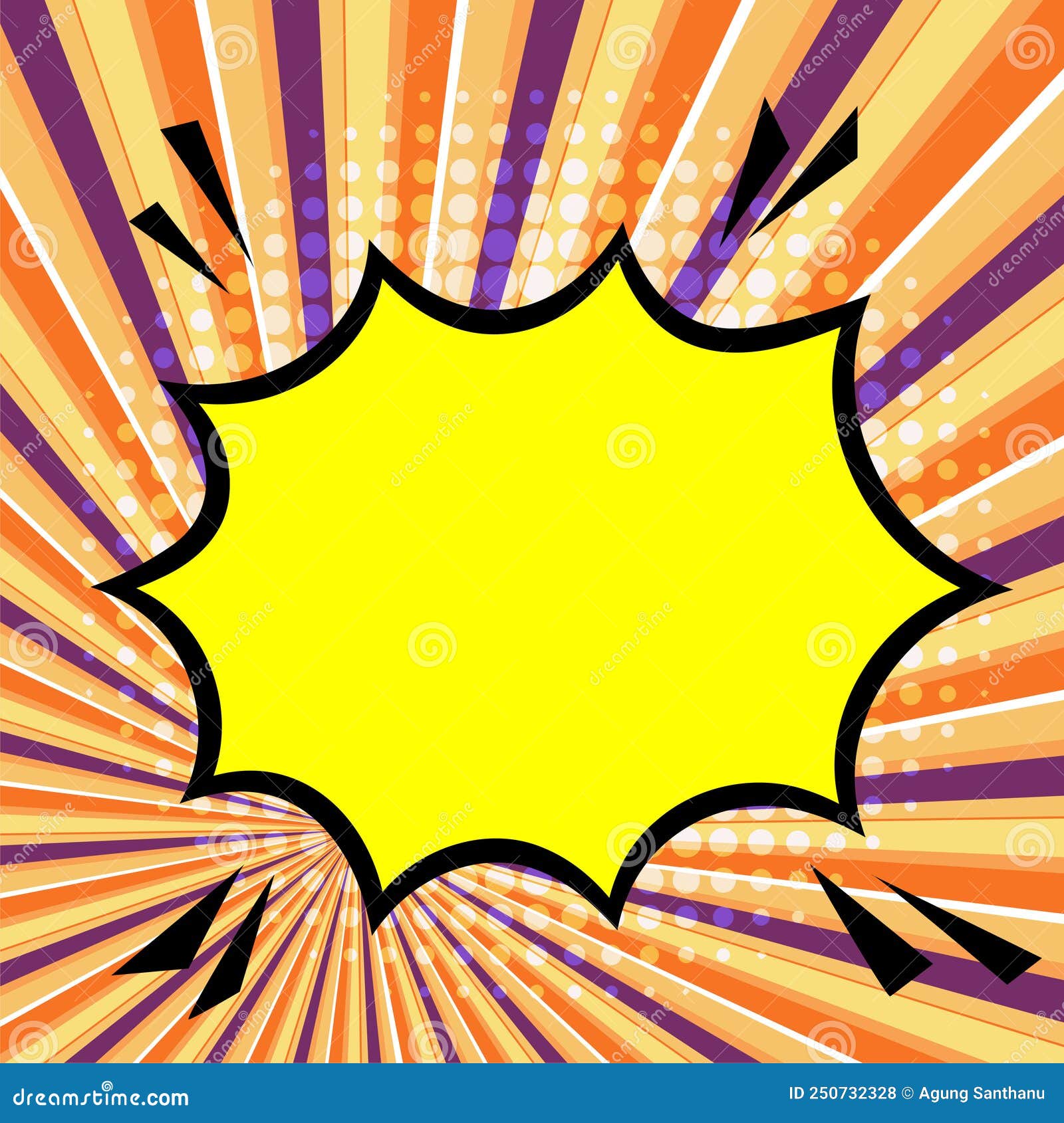 Comic Text Speech Bubble Pop Art Style. Cloud Talk Speech Bubble ...