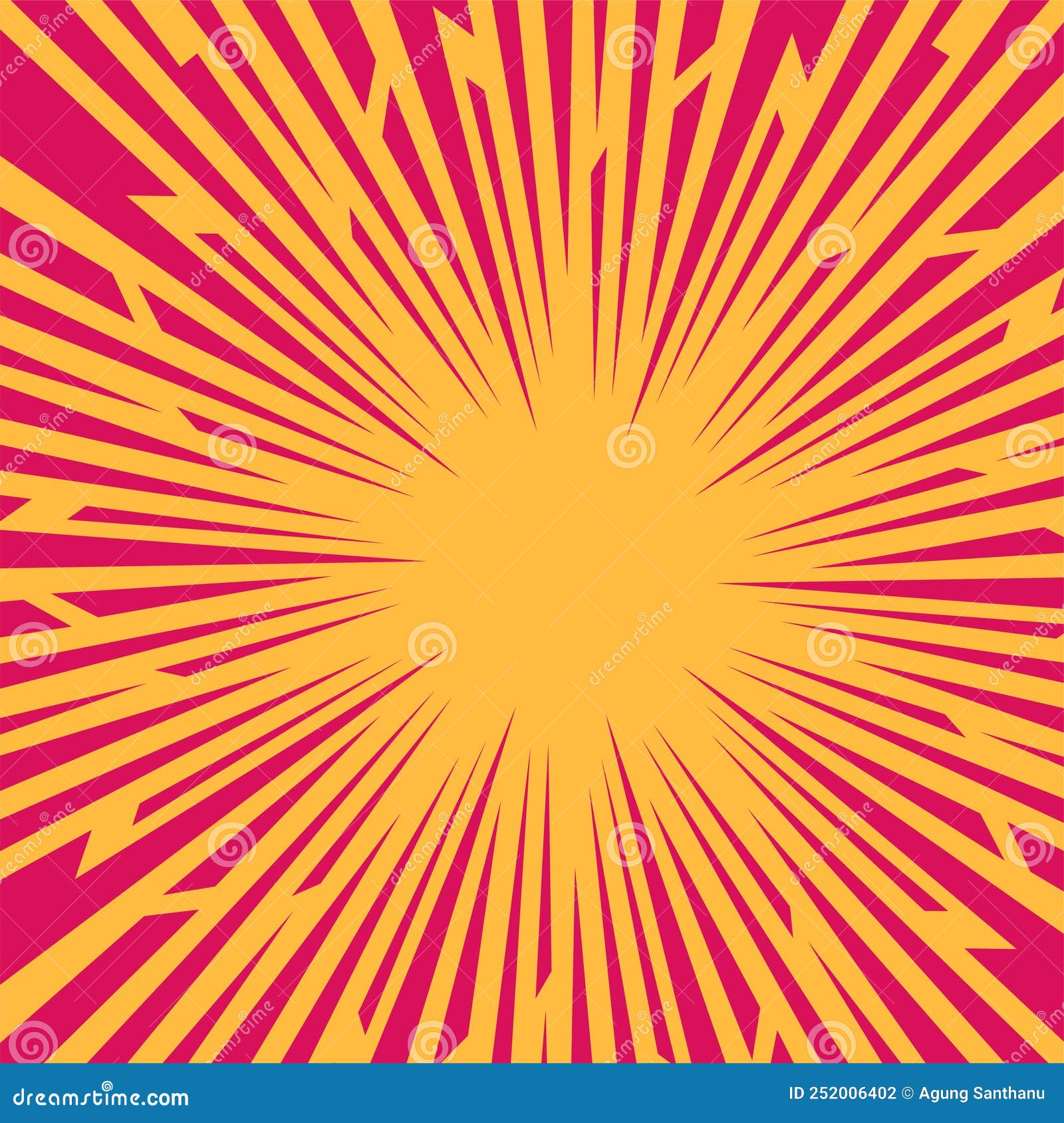 Pop Art Line Burst Poster Background. Retro Comic Artistic Burst ...