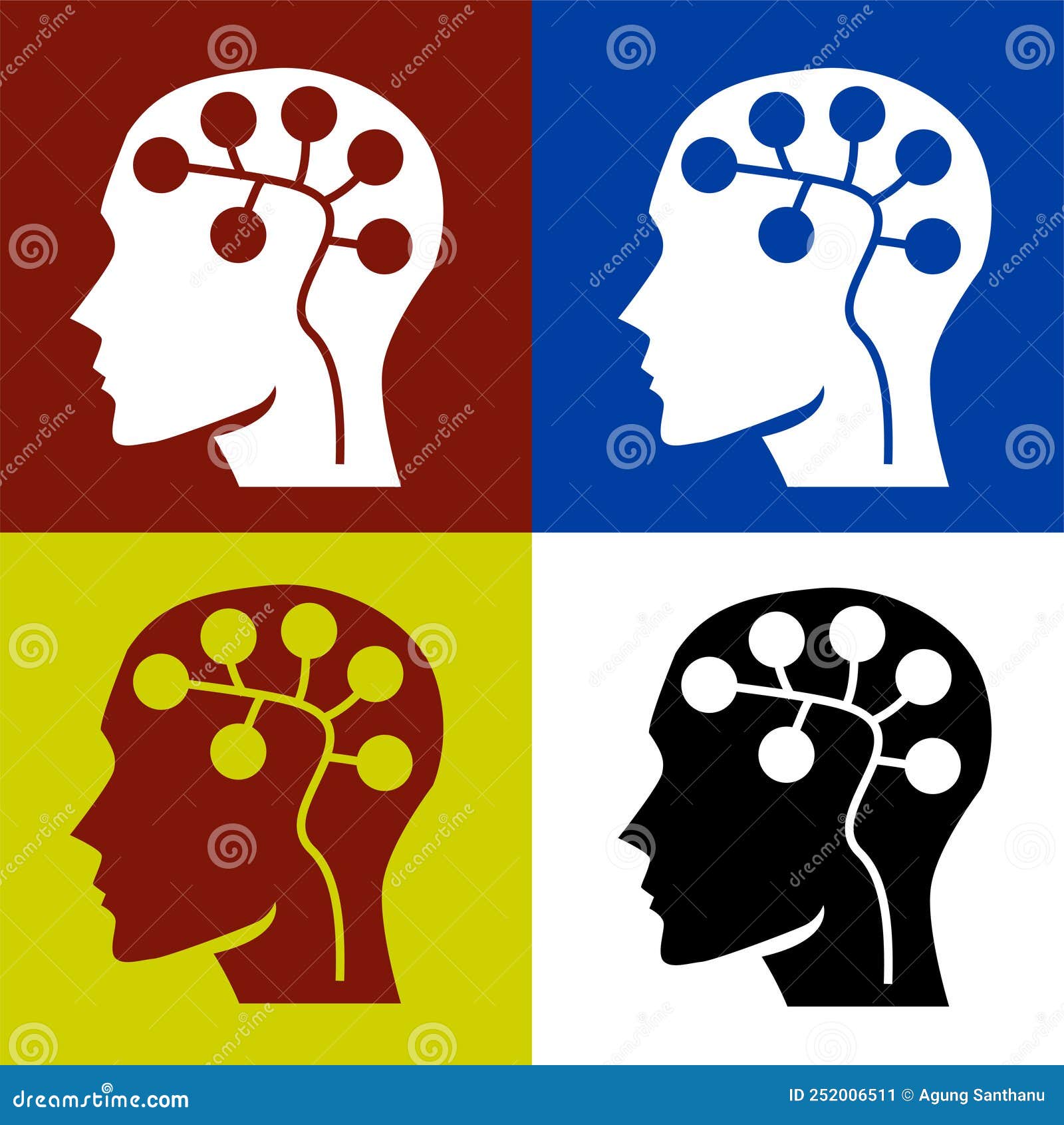 Neural or Neurotic Network Symbol. Artificial Intelligence Symbol Stock ...