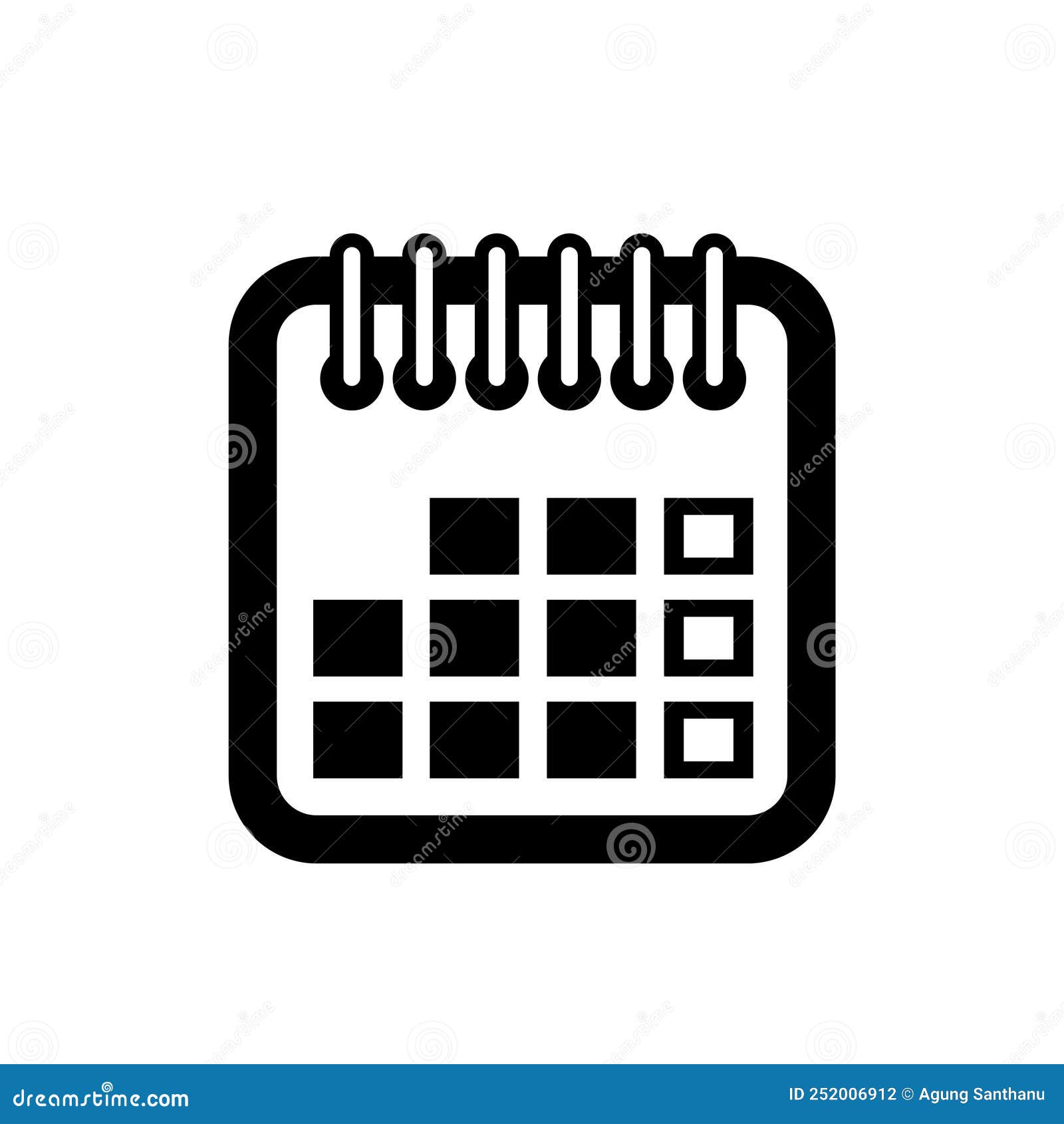 Calendar Vector Icon. Time Management or Schedule Symbol Stock Vector ...