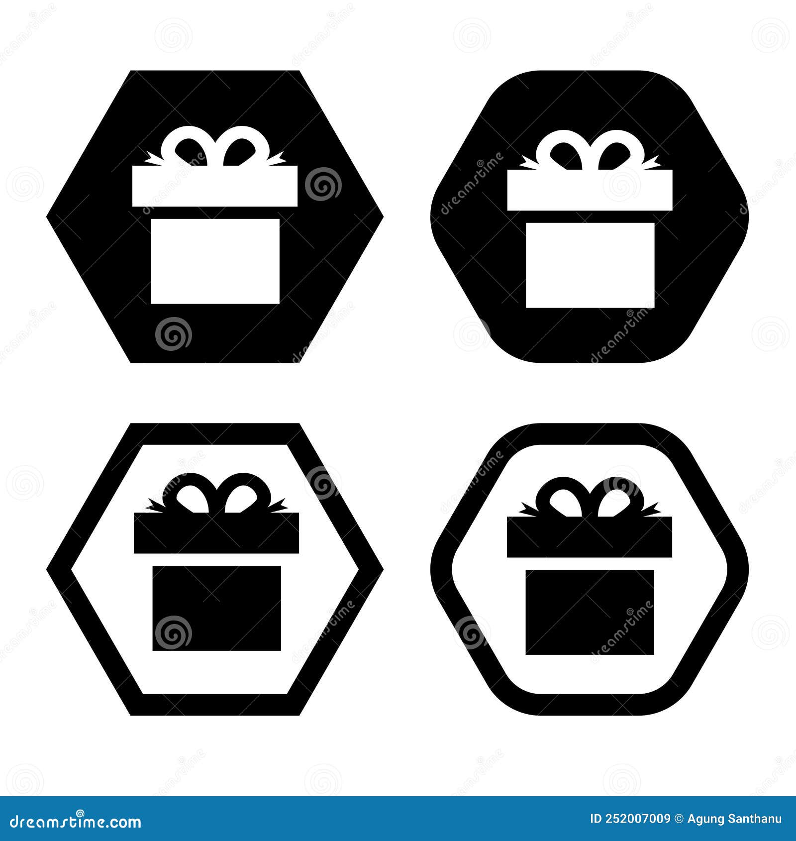 Gift Box Symbol. Reward or Appreciation Symbol Stock Vector ...