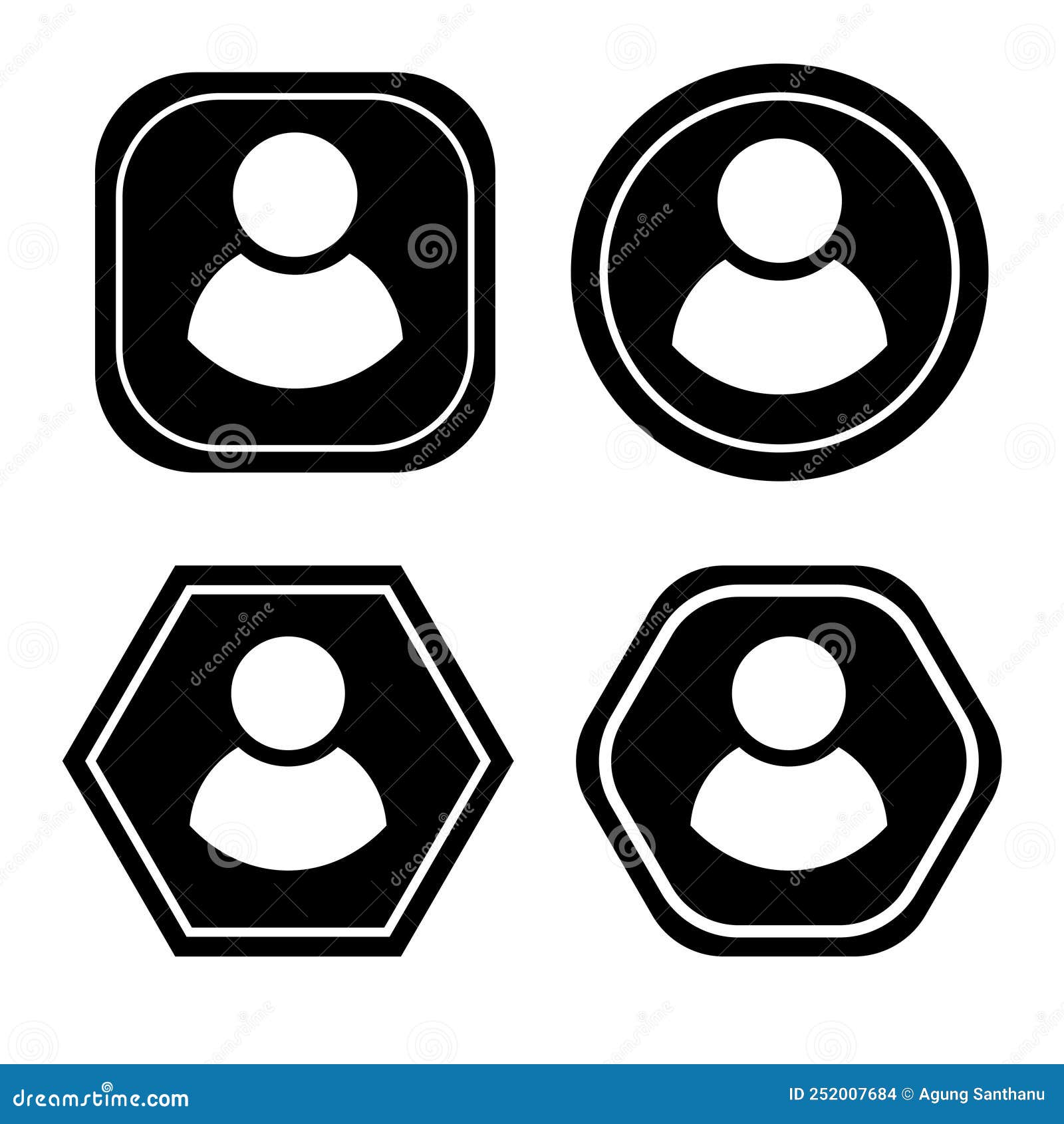 People or Person Avatar Symbol. Member or User Icon Vector Illustration ...