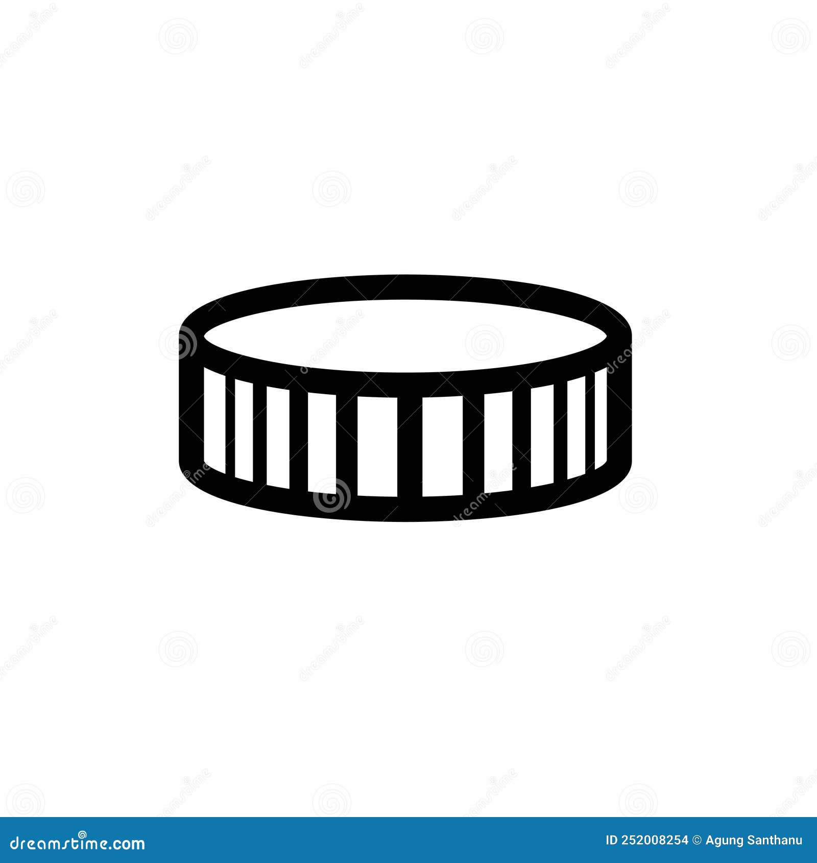 Coin Symbol. Metal Coin Icon. Point or Token Simple Sign Stock Vector ...