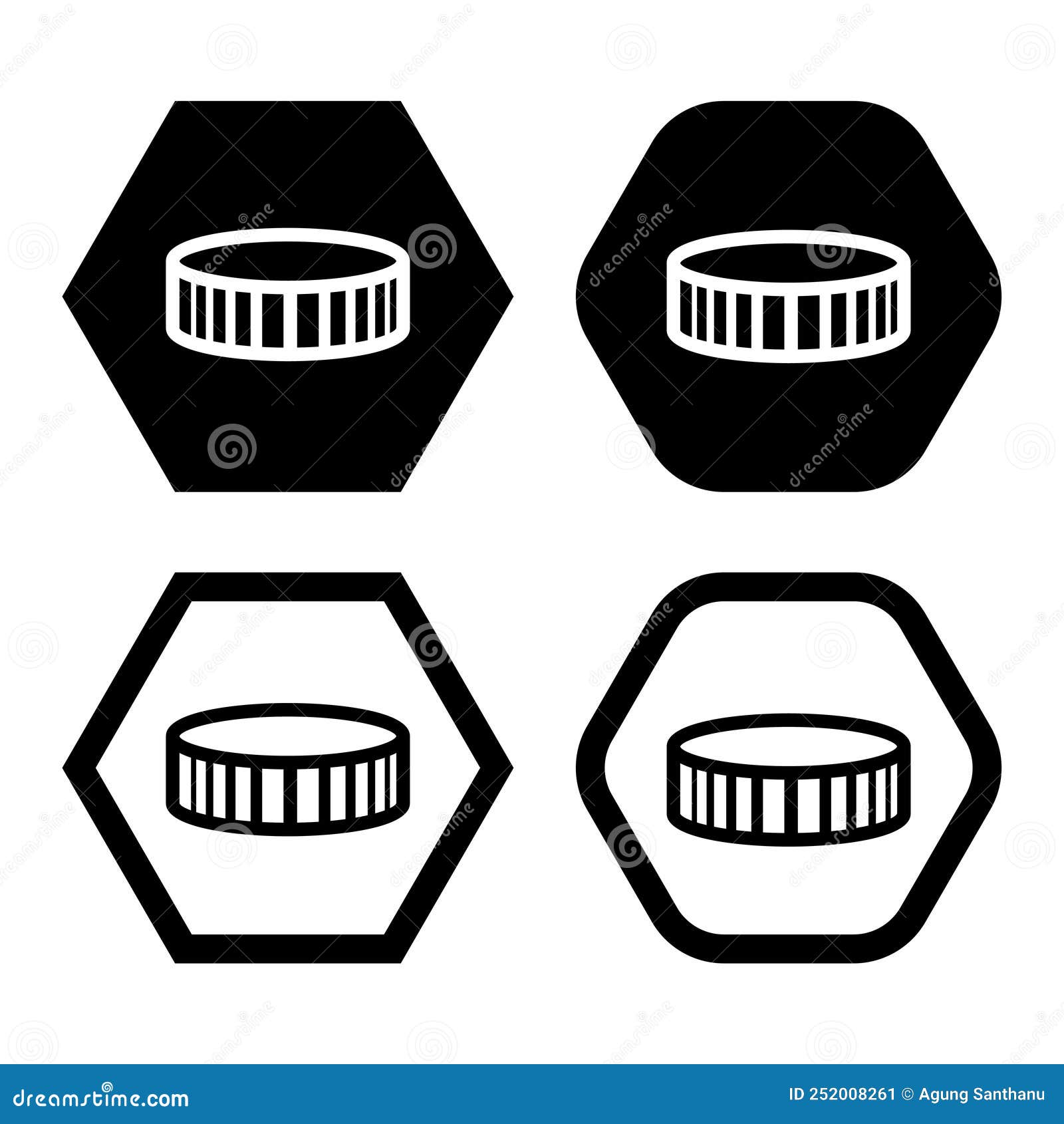 Coin Symbol. Metal Coin Icon. Point or Token Simple Sign Stock Vector ...