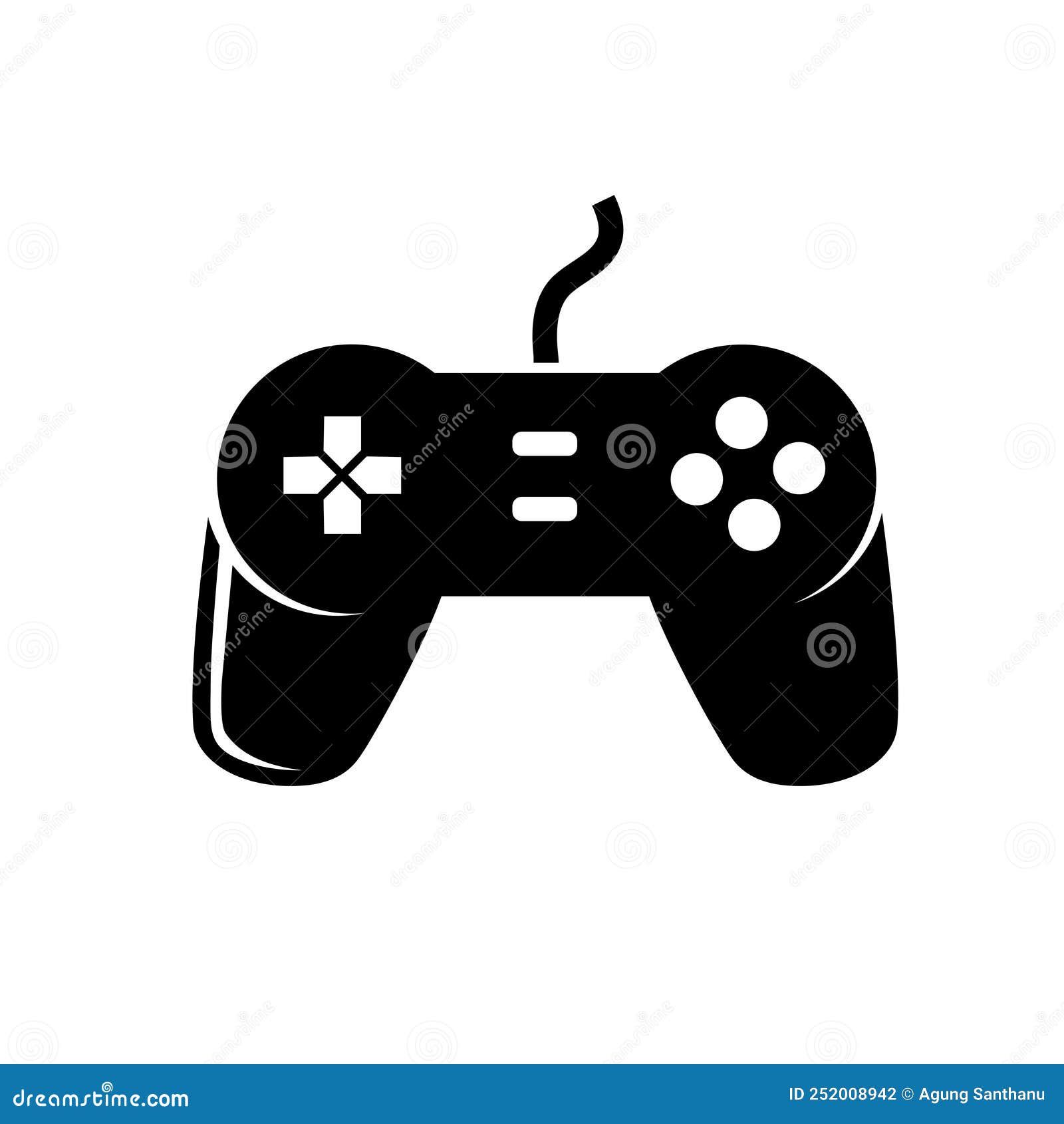 Game Controller Icon Design. PS Stick Symbol Stock Vector ...