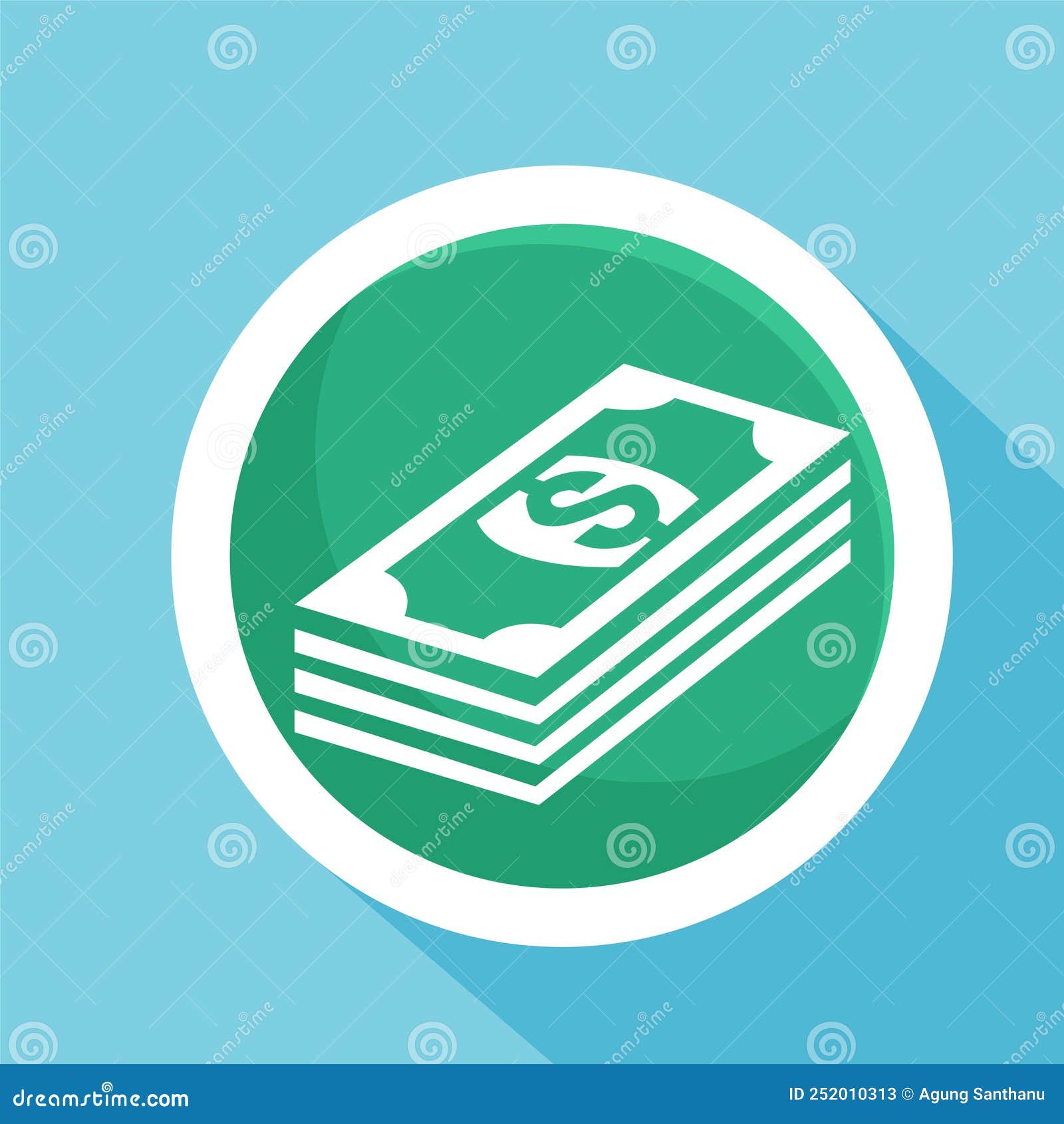 Bank Notes Icon. Huge Packs of Paper Money. Bundle with Cash Bills ...