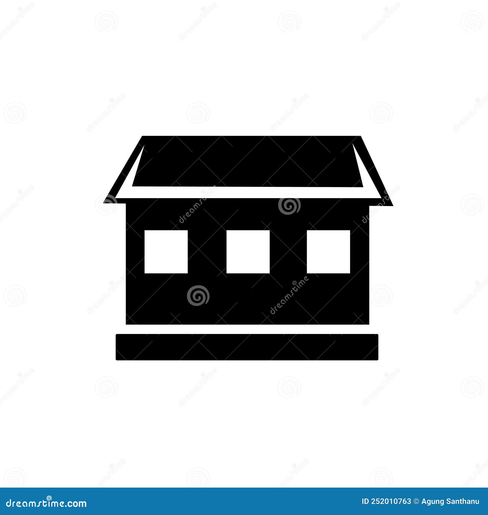 House or Residence Vector Icon and Home Symbol Icon Vector Illustration ...