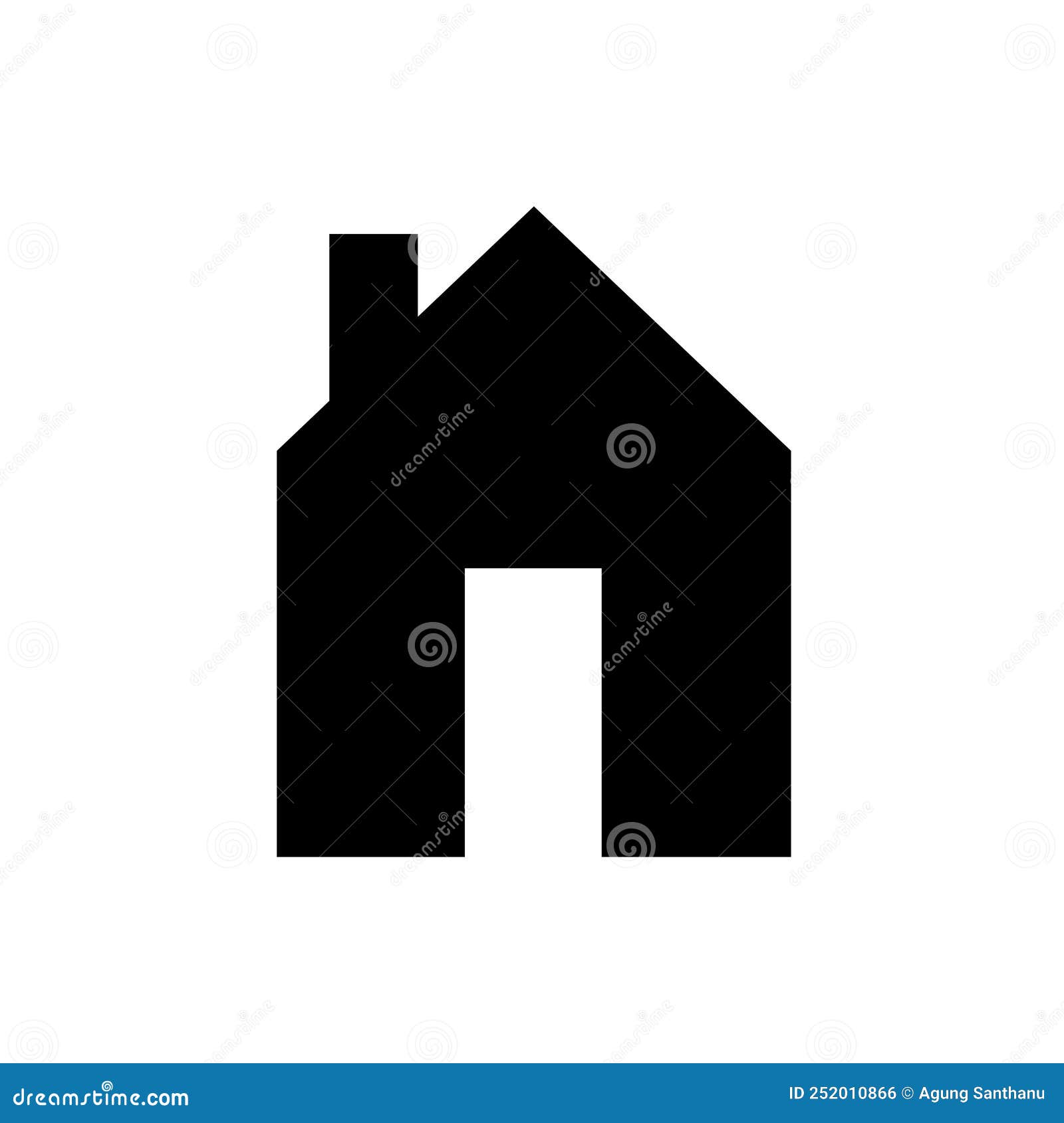 House or Residence Vector Icon and Home Symbol Icon Vector Illustration ...