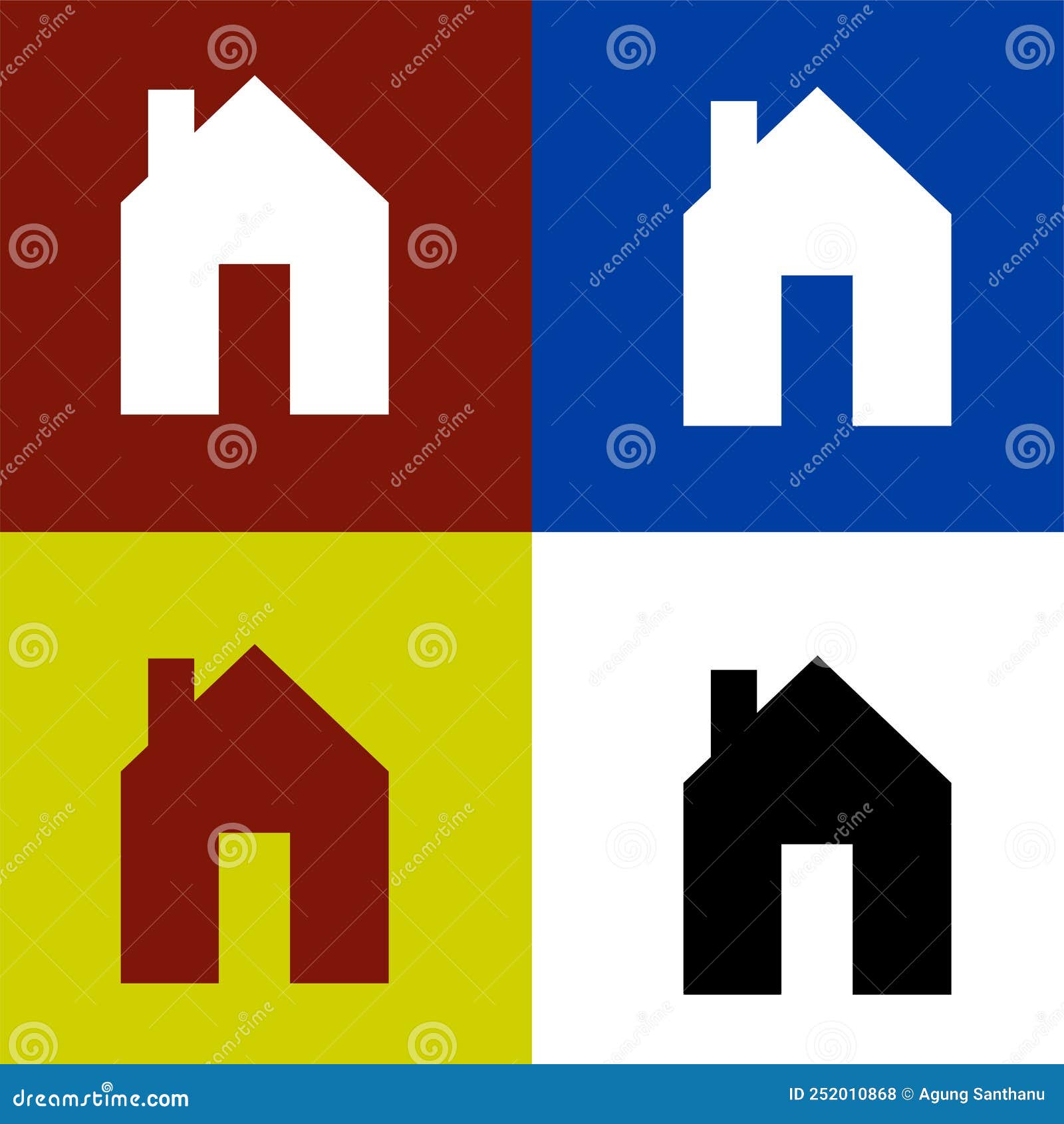 Set of House or Residence Vector Icon and Home Symbol Icon Vector ...