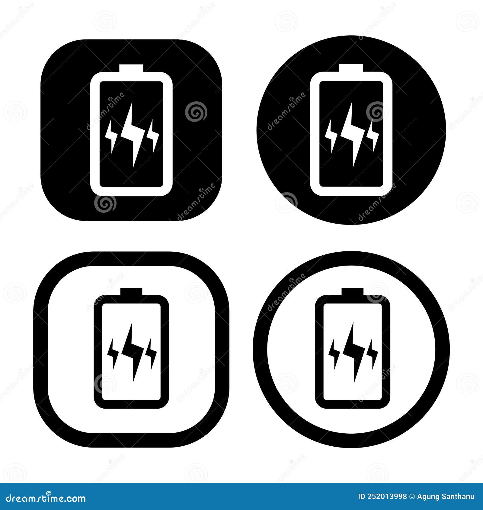 Low Power Battery Charge Logo Icon Vector Illustration Logo Isolated ...