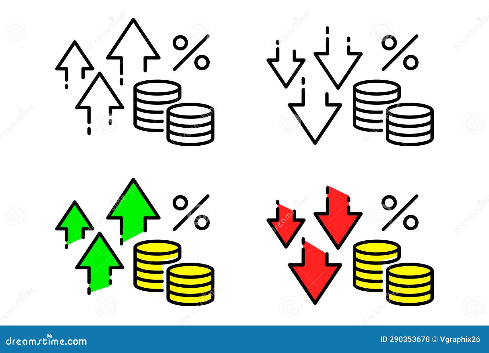 Interest Rate Rise, Stock Price Fluctuation, Money Price Movement ...