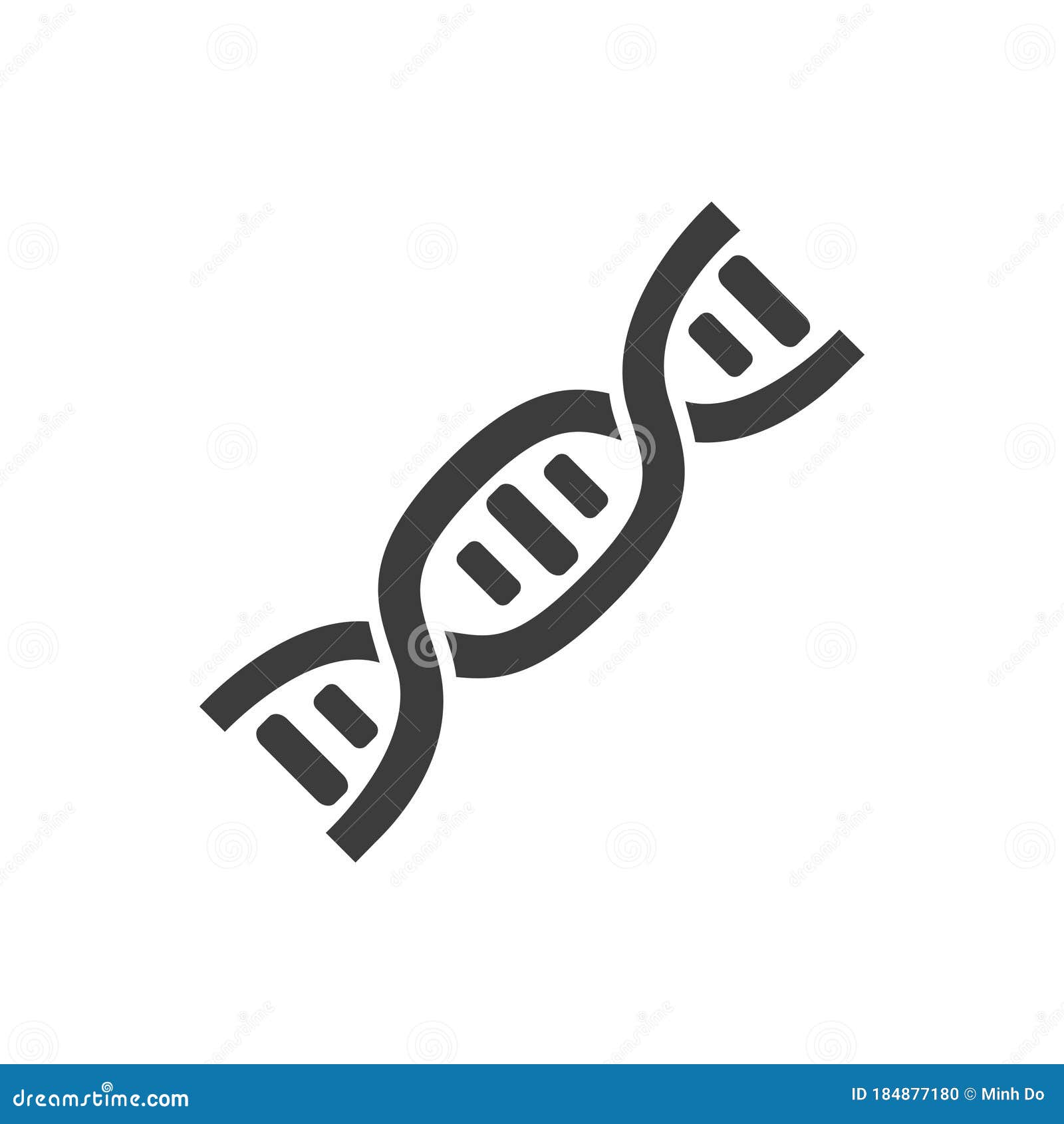 Genome icon stock vector. Illustration of icon, vector - 184877180