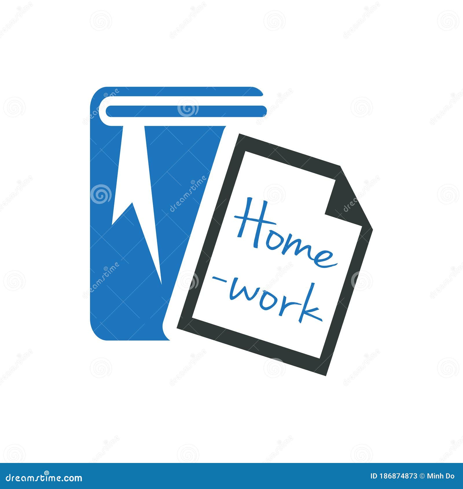 Homework icon stock vector. Illustration of learning - 186874873