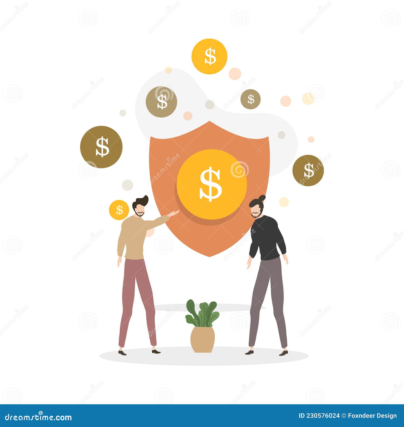 Business and Finance Illustration Vector with Business Man Character ...