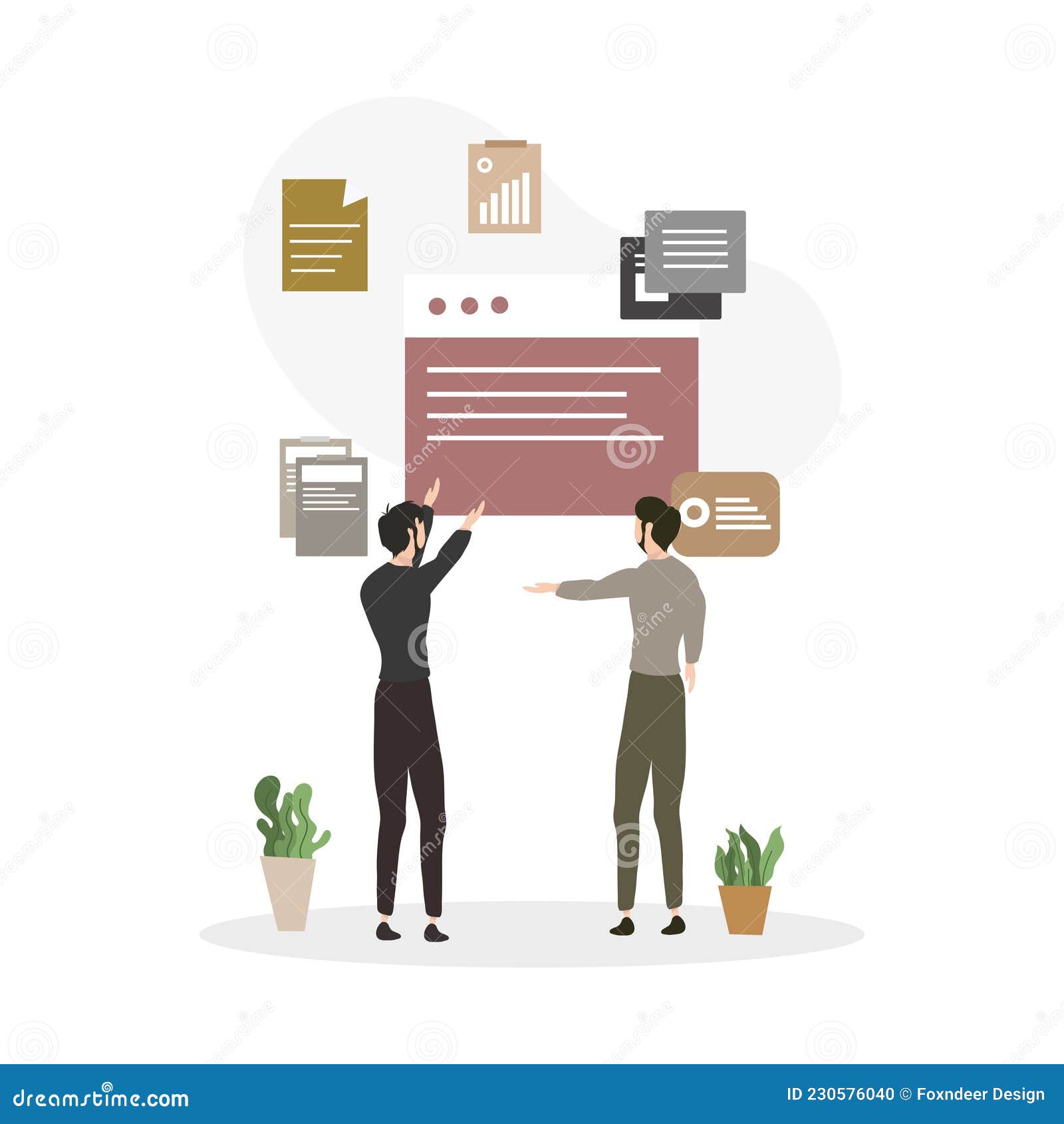 Business and Finance Illustration Vector with Business Man Character ...