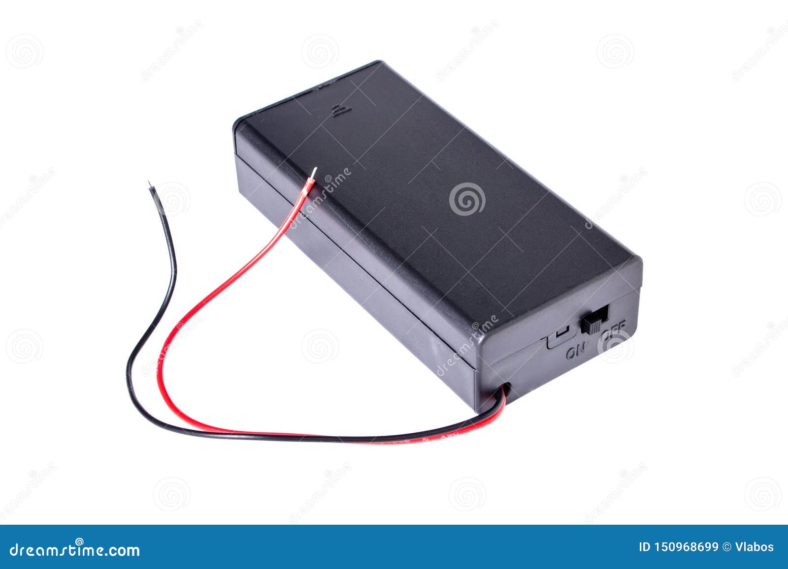 2x 18650 Battery Holder Connector Storage Case Box on OFF Switch ...