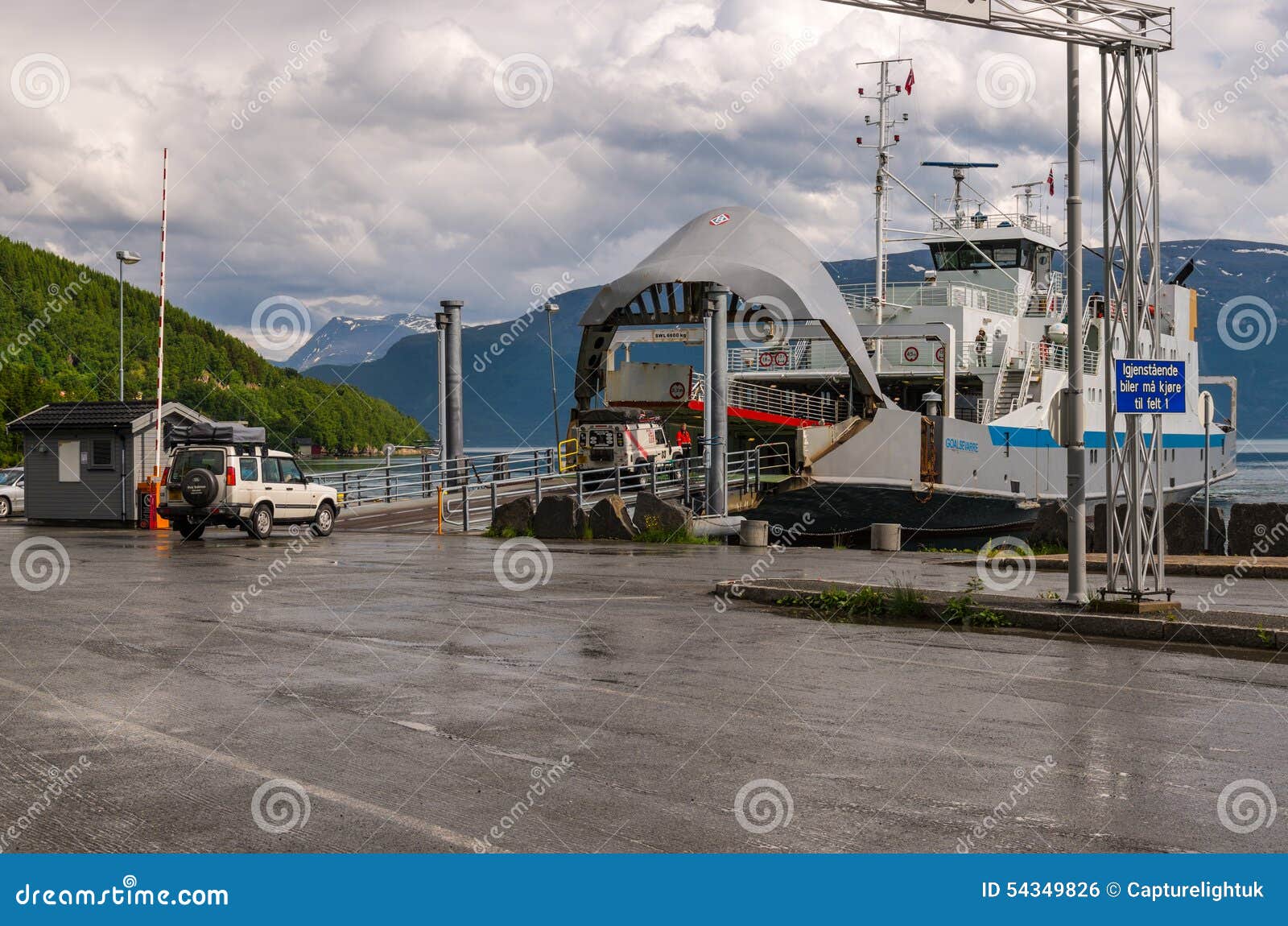 4X4 Boards a Nowegian Ferry in the Arctic Circle Editorial Photo ...