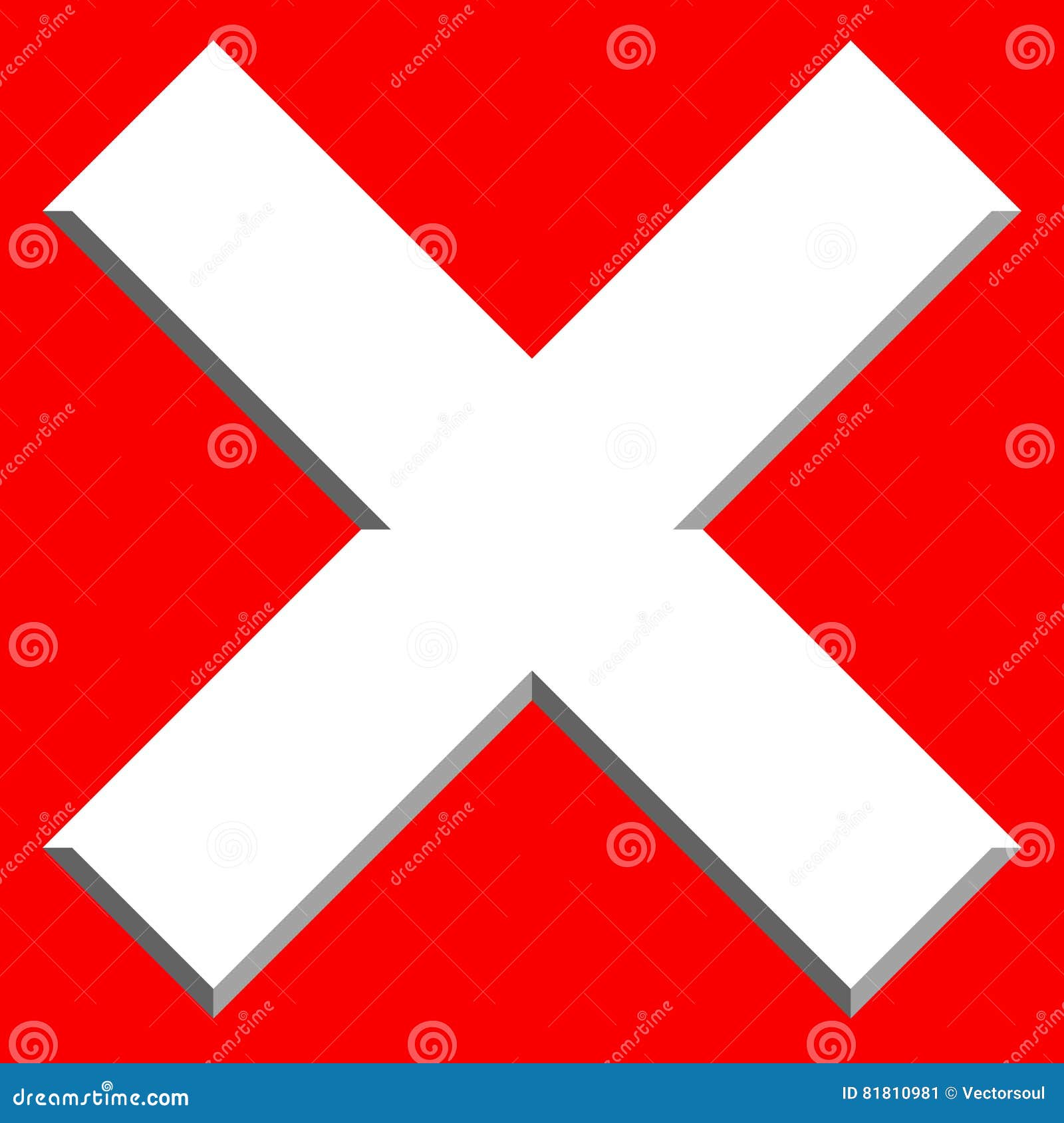 X Brief, X-vorm Met Schuine Randeffect Verbod, Beperking, D Vector ... X Brief, X-vorm Met Schuine Randeffect Verbod, Beperking, D Vector ...