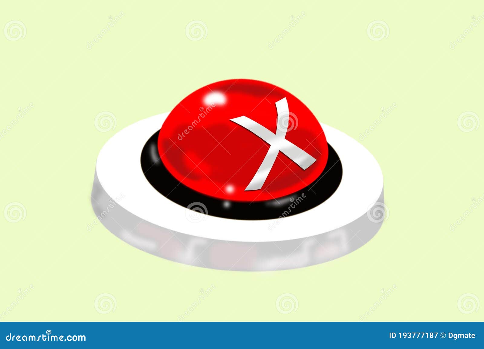 X Button used in contests stock illustration. Illustration of flat ...