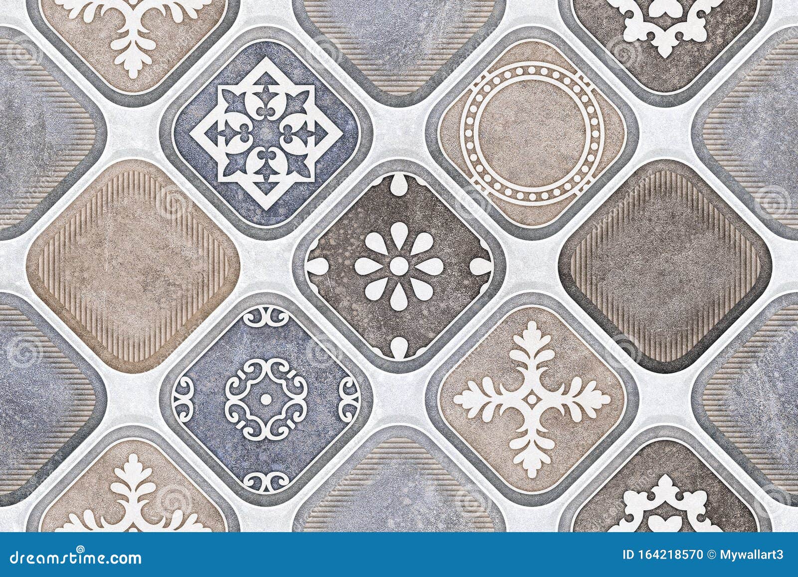 Seamless Background for Ceramic Wall Tiles Design Stock Photo - Image ...