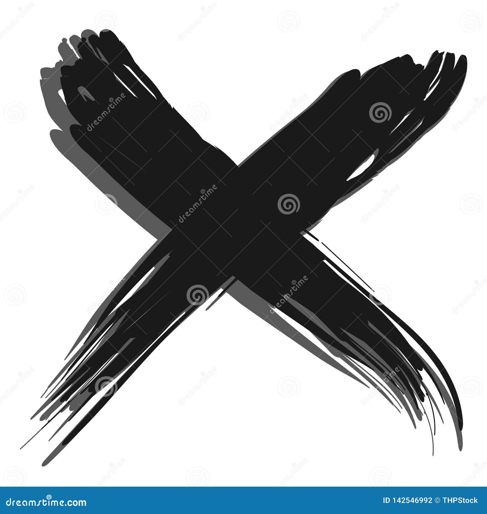 X Cross Grunge Style Vector Stock Vector - Illustration of letter ...