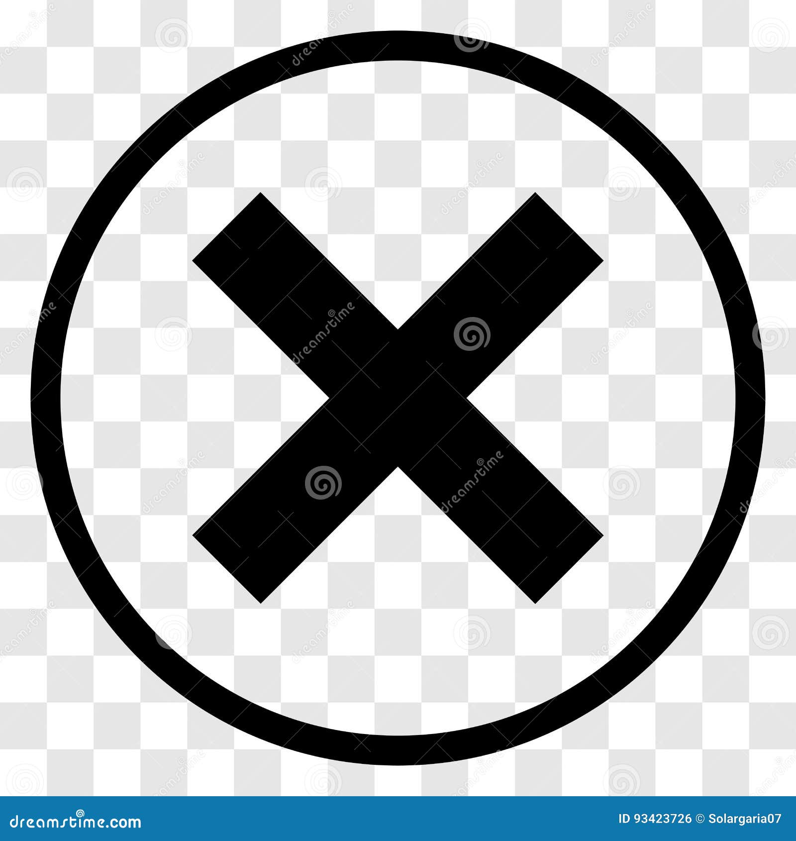 X Cross Rounded Icon Vector Iconic Design Stock Vector Illustration