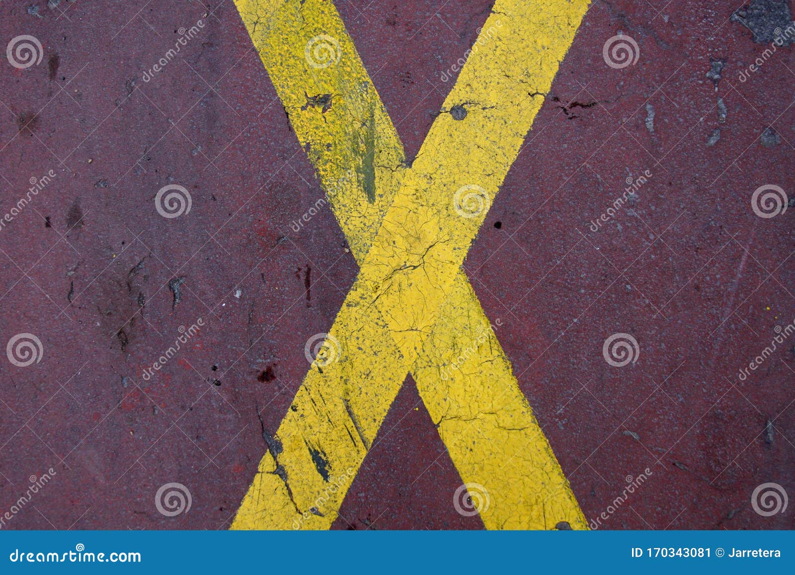 X - crossing lanes stock image. Image of texture, paint - 170343081