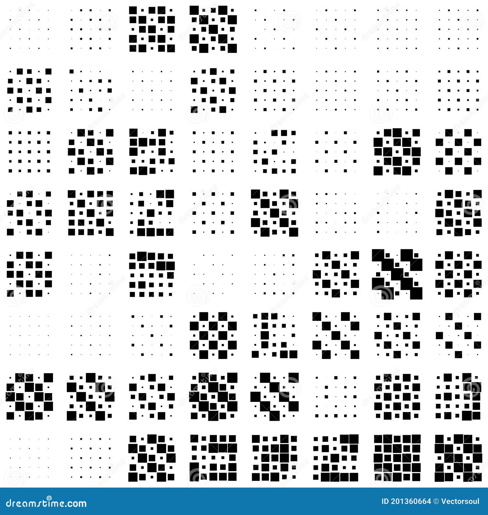 5x5 Cube, Square Geometric Arrangement. Square Illustration Stock ...