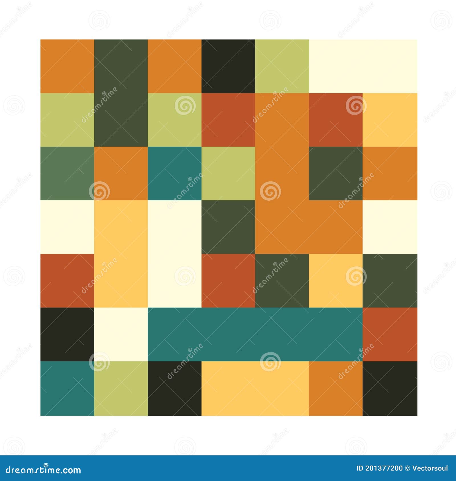 7x7 Cube, Square Geometric Arrangement. Square Illustration Stock ...