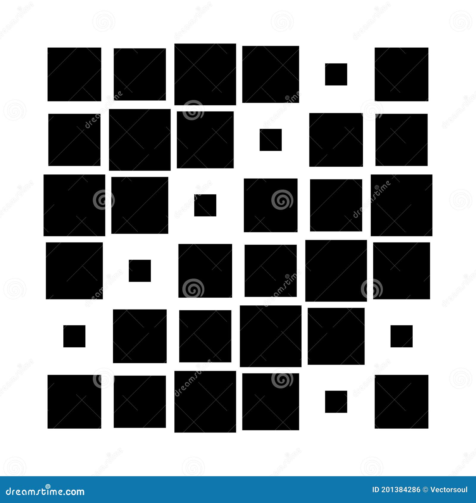 6x6 Cube, Square Geometric Arrangement. Square Illustration Stock ...